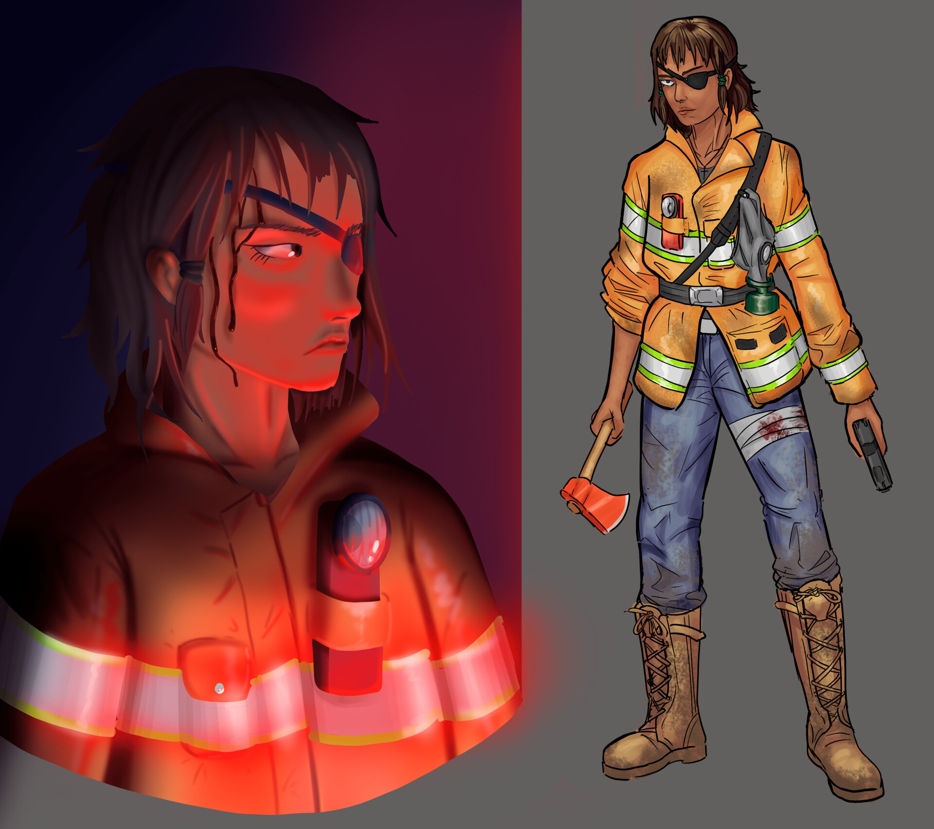 ArtStation - Survivor of the zombie apocalypse