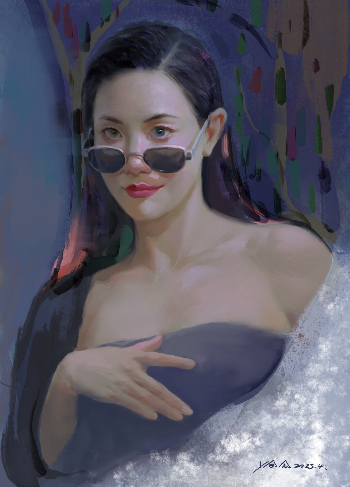 Artstation Glassesgirl