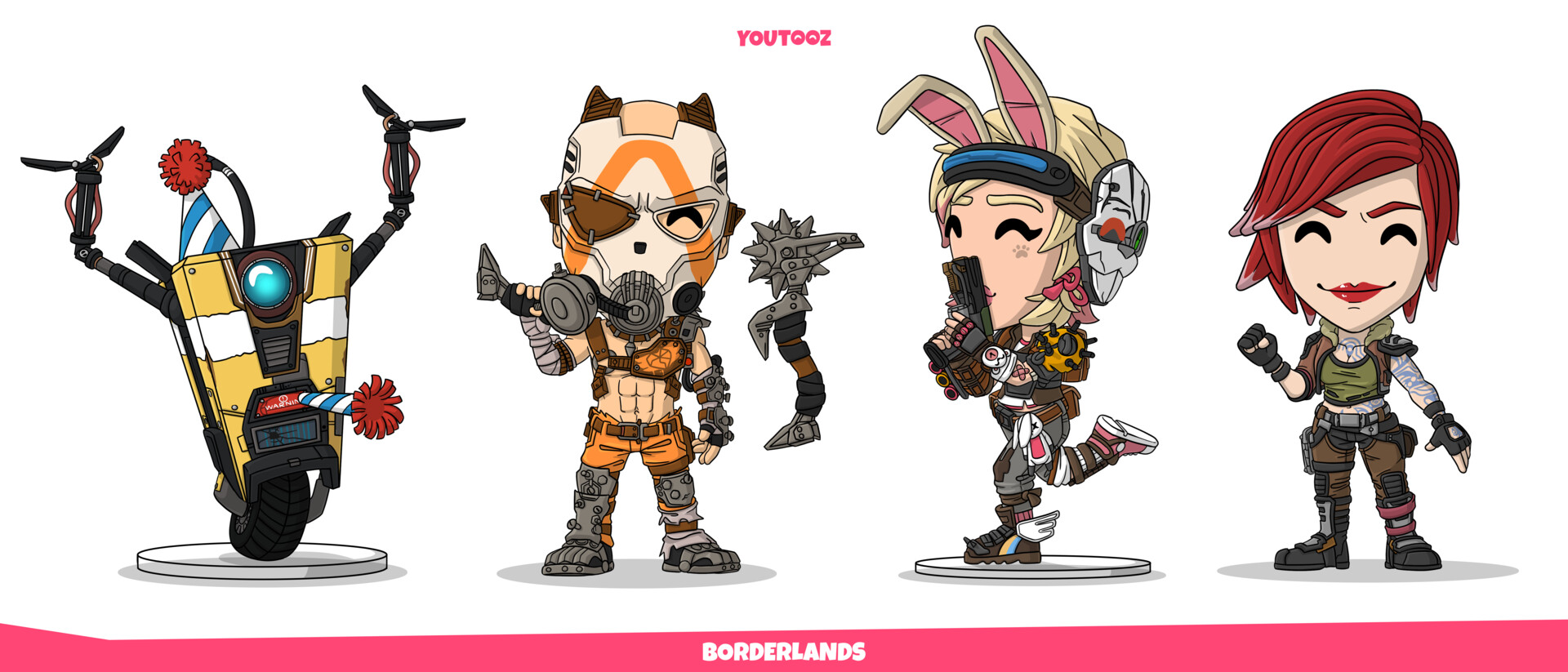ArtStation - Contracted Youtooz Concepts - Borderlands: Claptrap ...