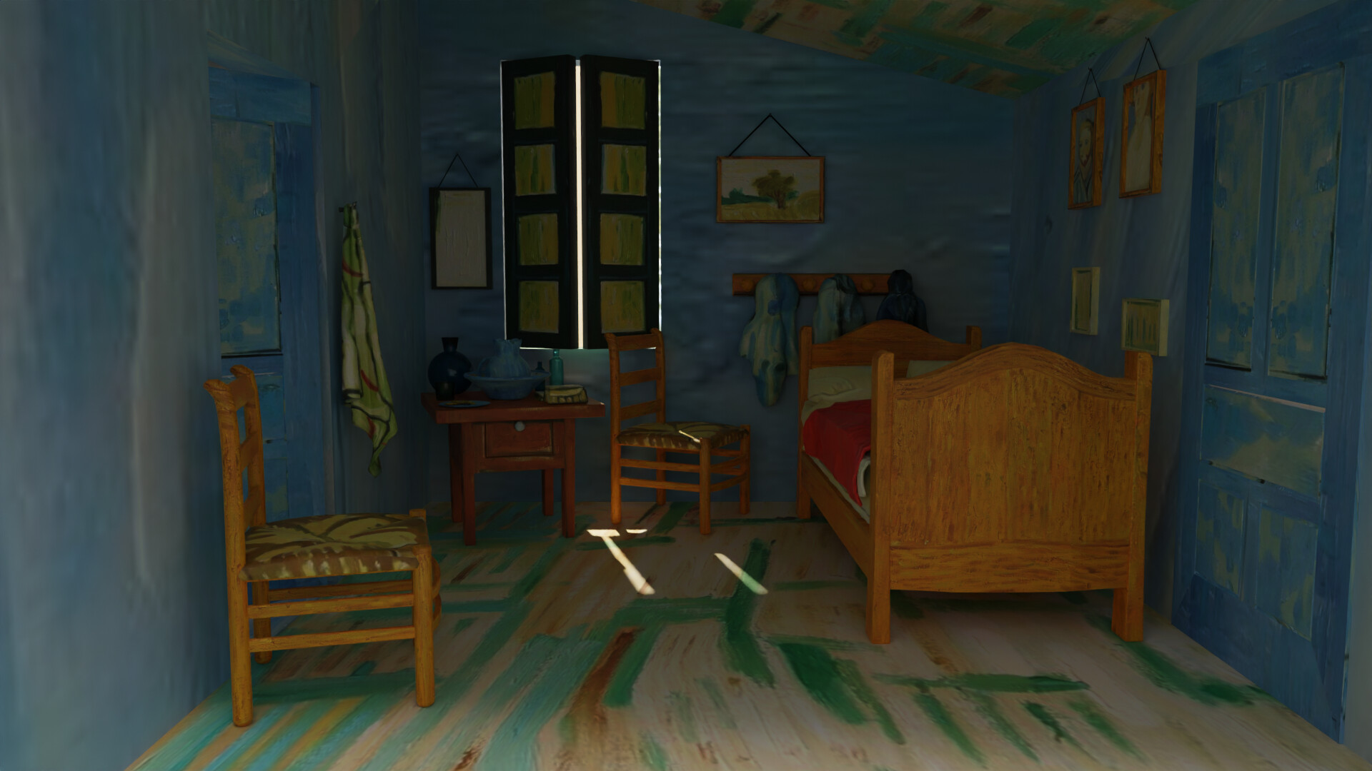 ArtStation - Van Gogh's Bedroom, 3D recreation