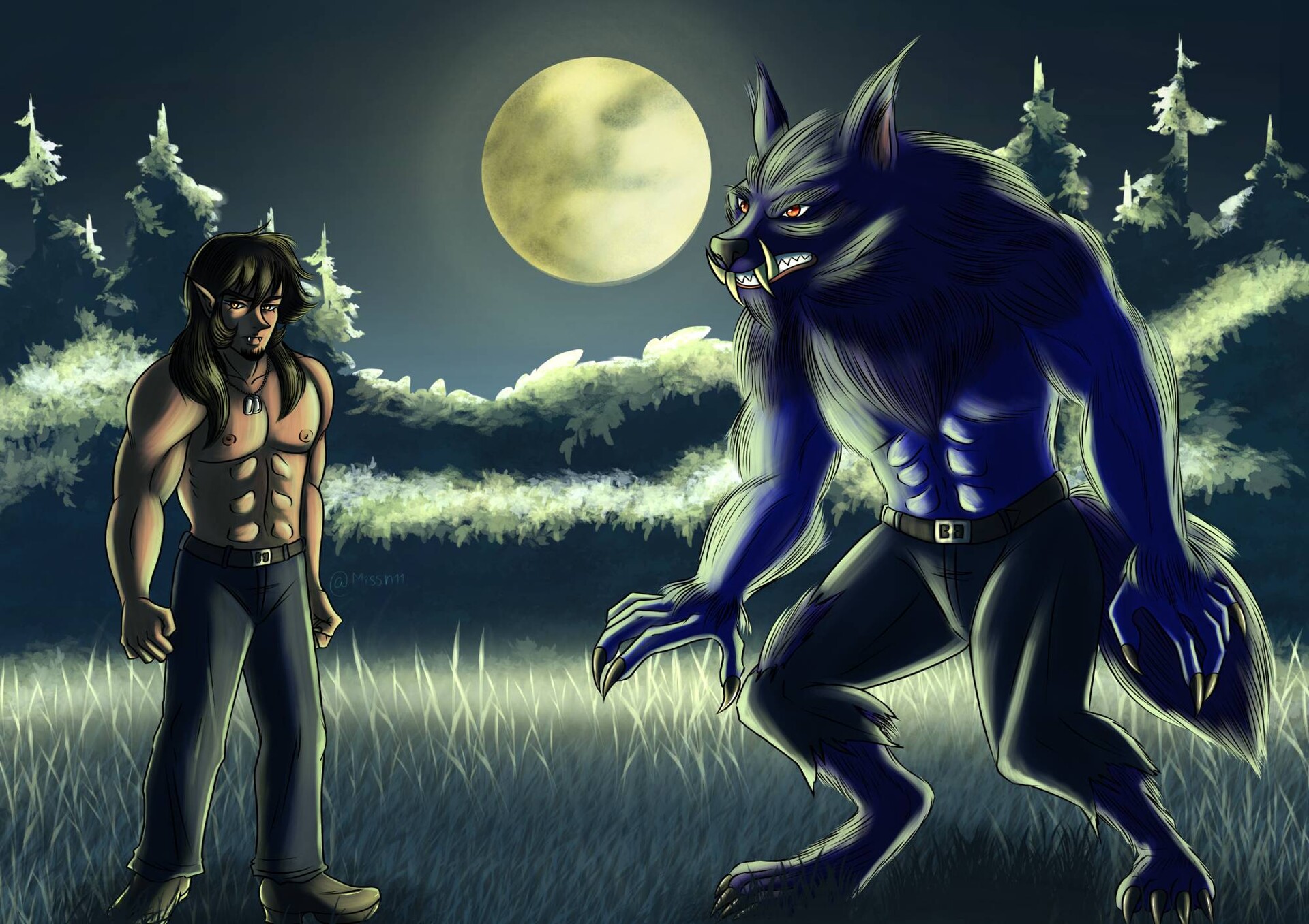 ArtStation - Werewolf Amon Commission