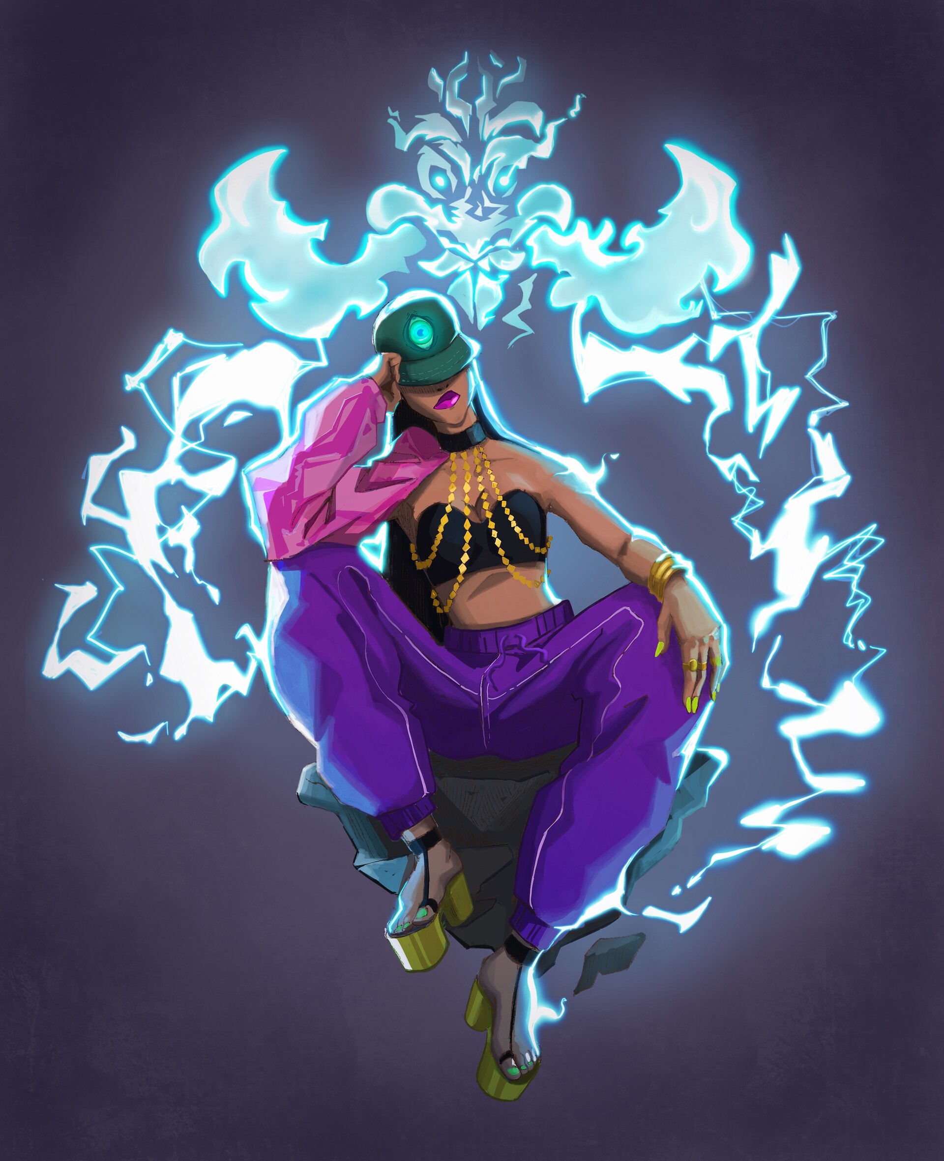 ArtStation - Electric goddess