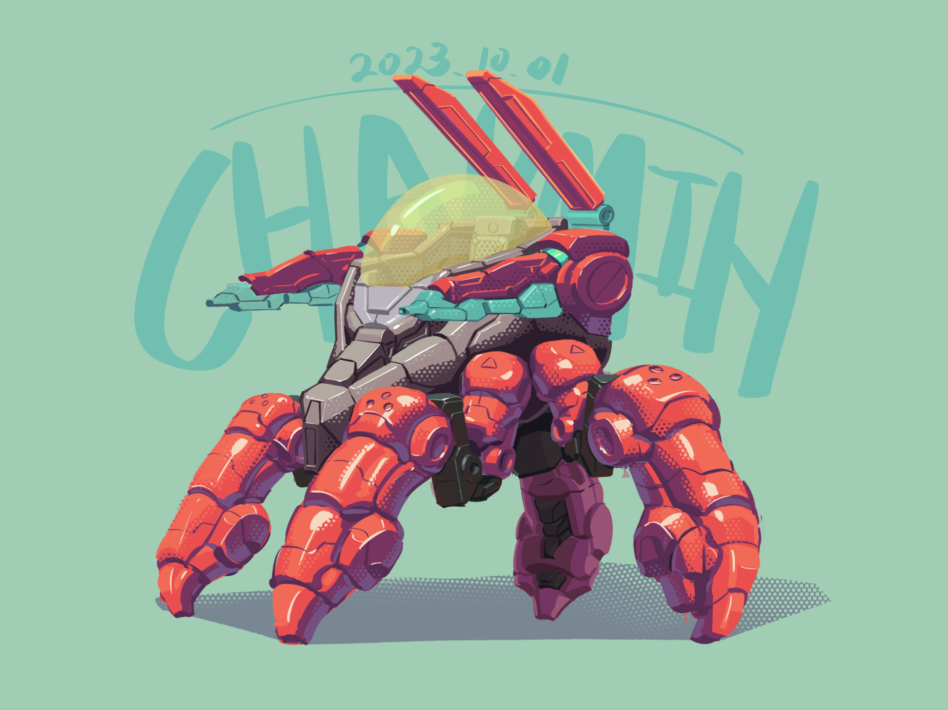 ArtStation - Cute Lobster Mech