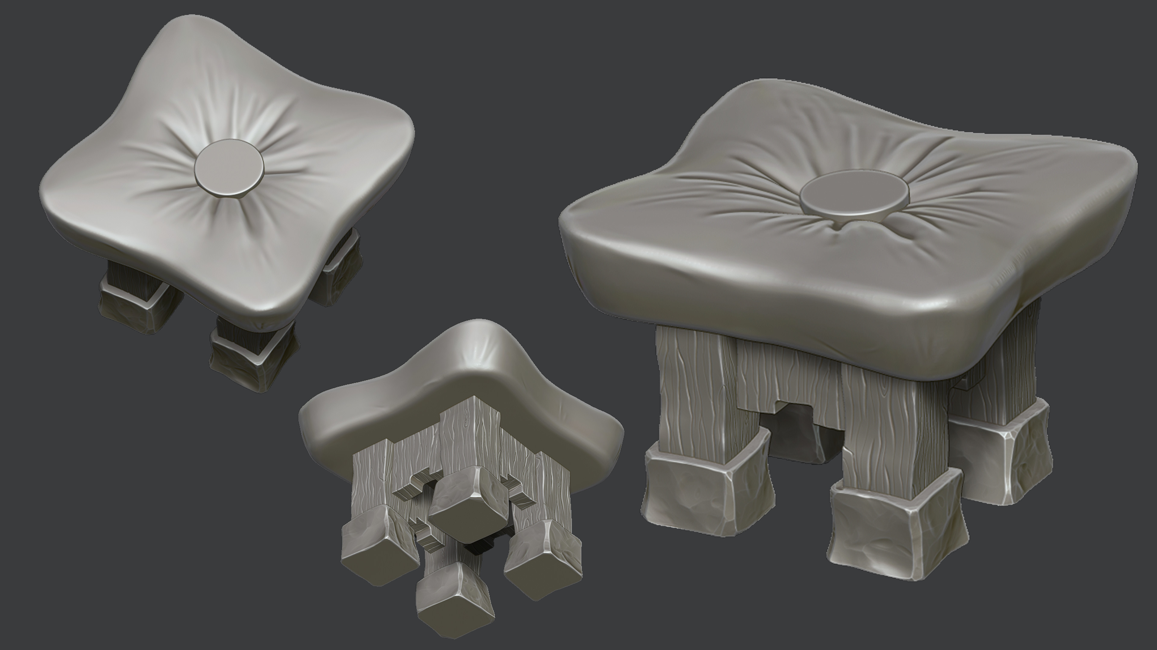 Ofir Osherov - Hand-Painted Royal stool