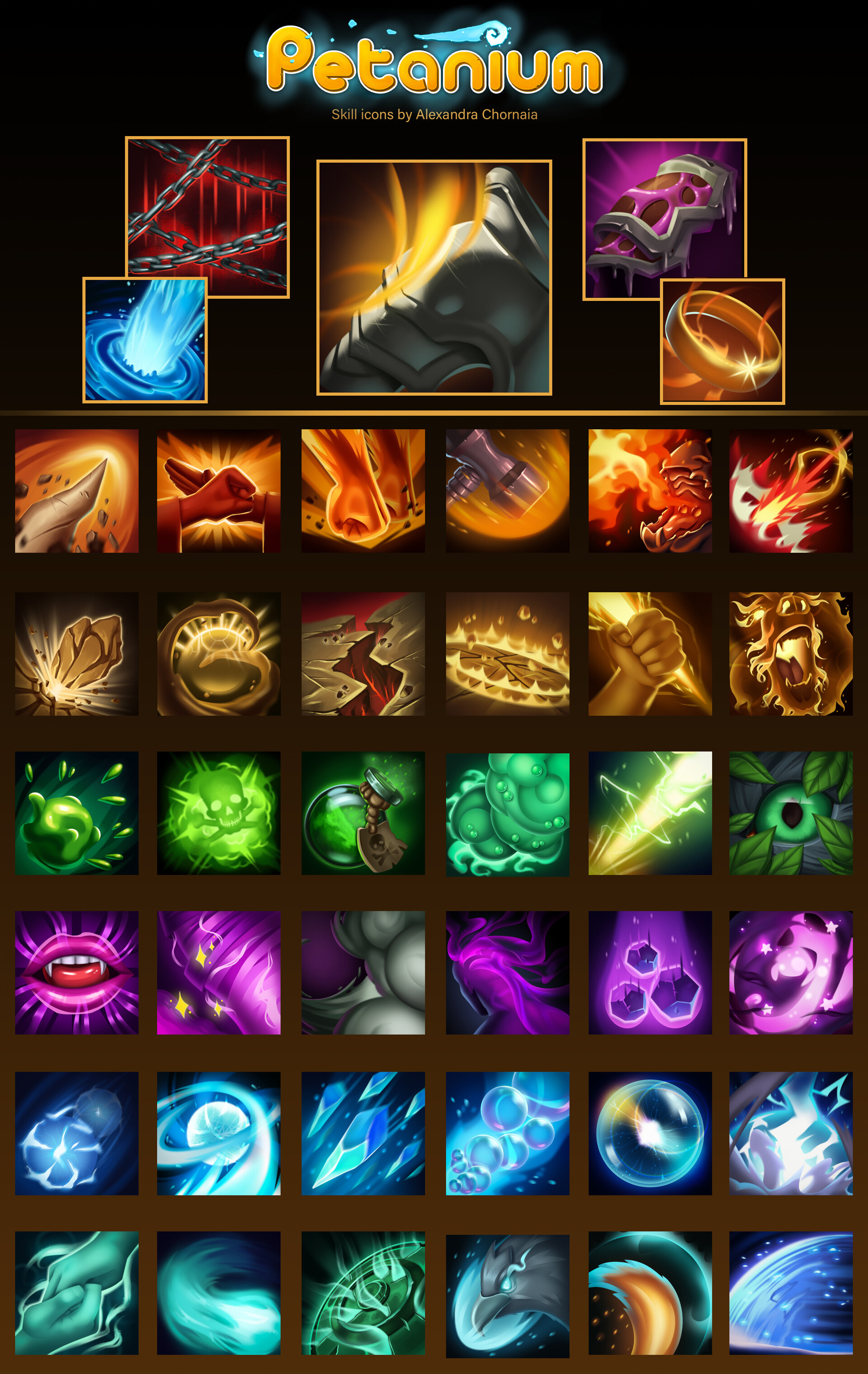 ArtStation - Skill icons