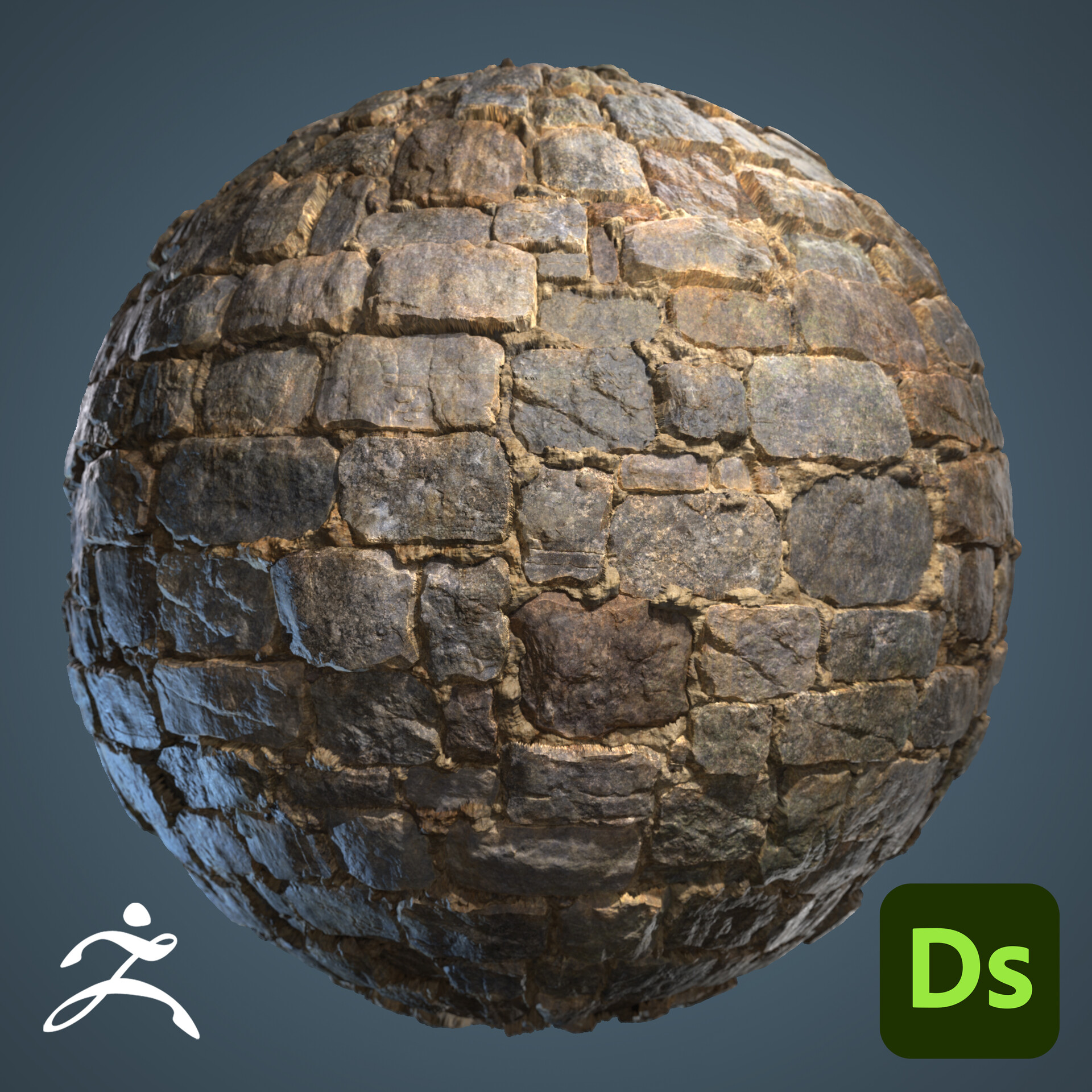 Seyi Kim - Old Medieval Brick Wall(Substance Designer)