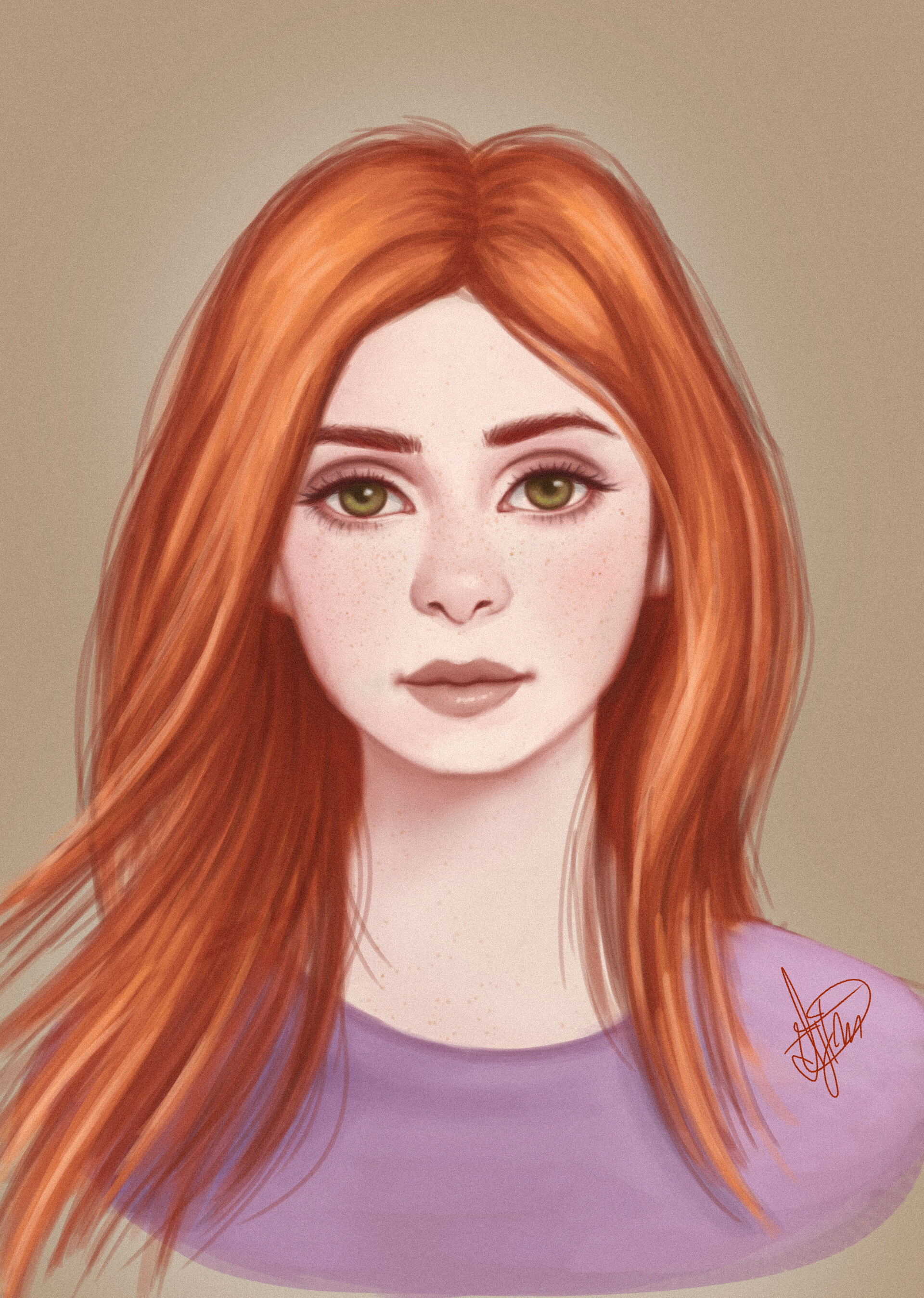 ArtStation - girt portrait 2