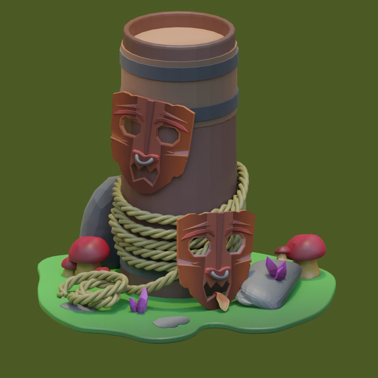 ArtStation - mask of ancient tribes