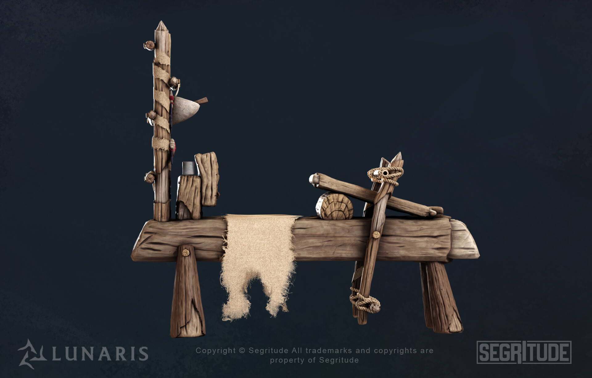 Yurusen - Whispering Woodland Crafting Bench: Where Wonders are Woven