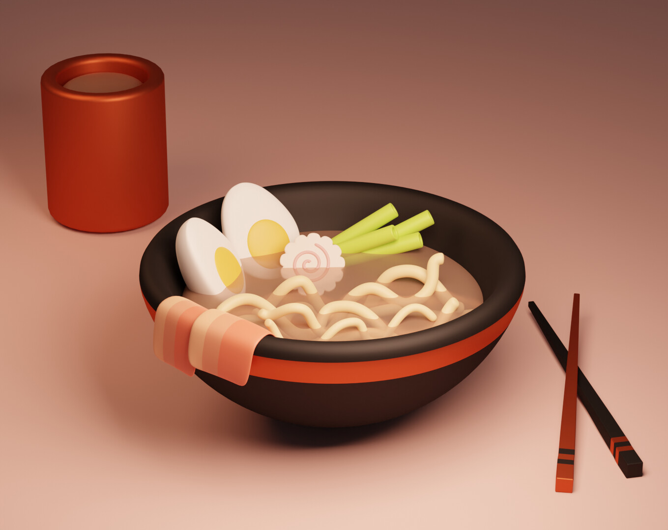 ArtStation - Cute ramen