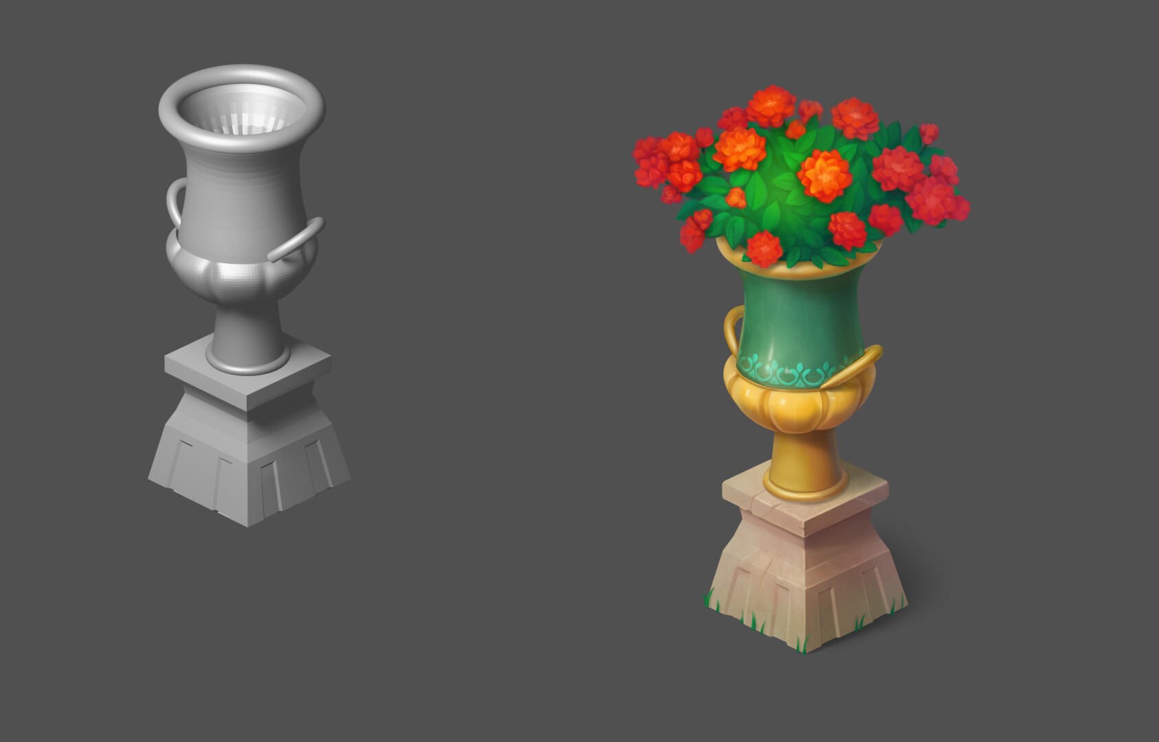 ArtStation - Vase with Flowers