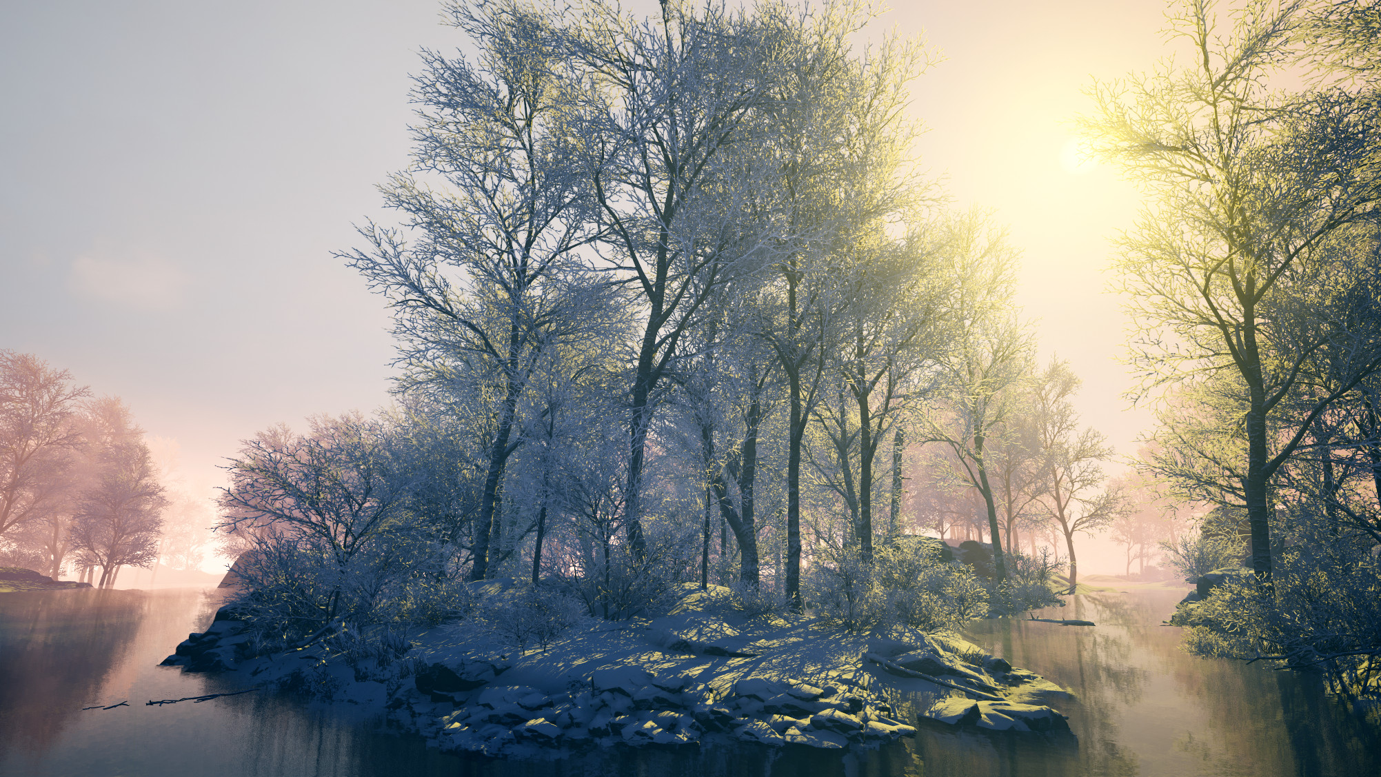 Sparky LEE - UE5 : Winter Environment _study