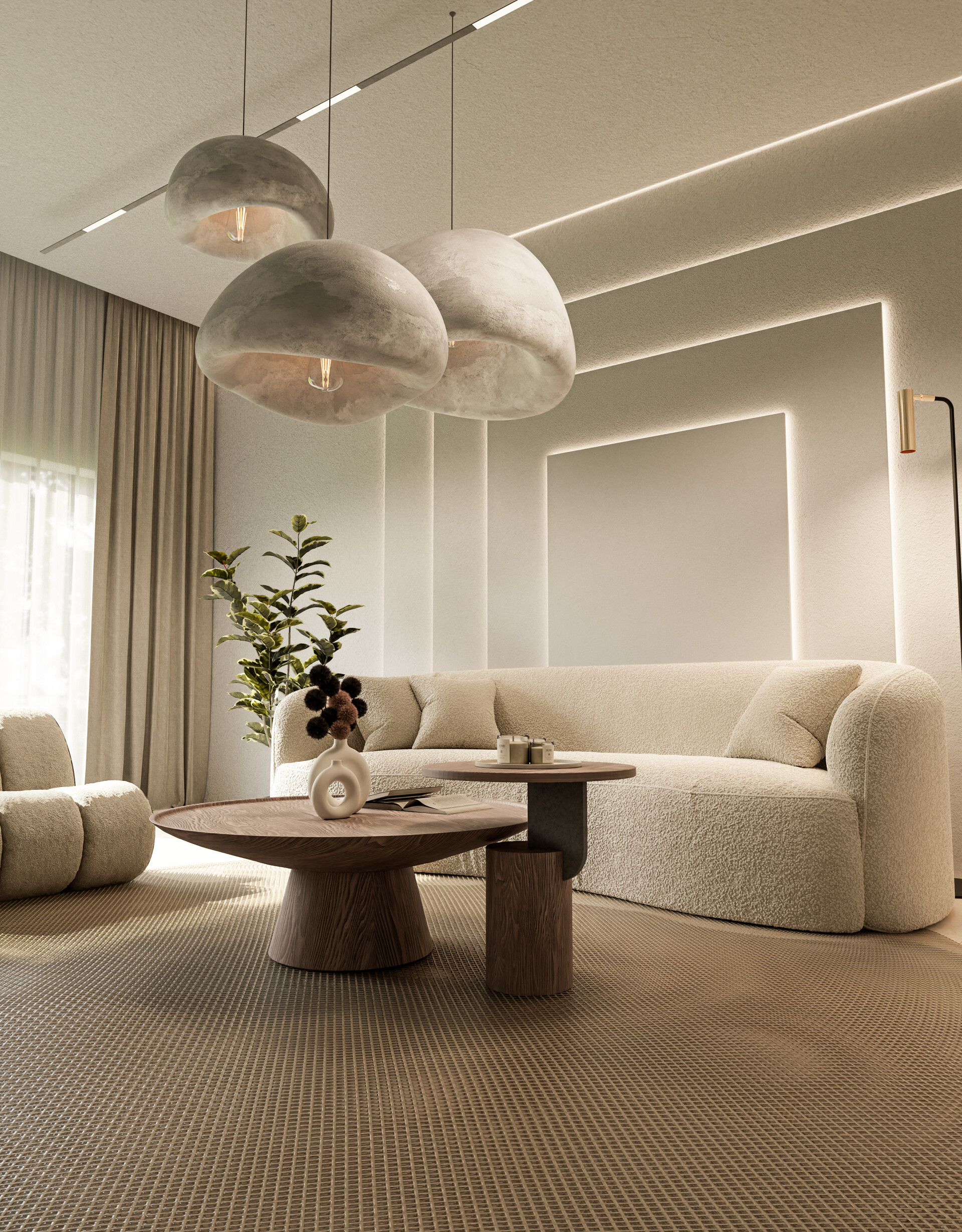 ArtStation - Wabi-Sabi Styled Living Room Design, Marbella