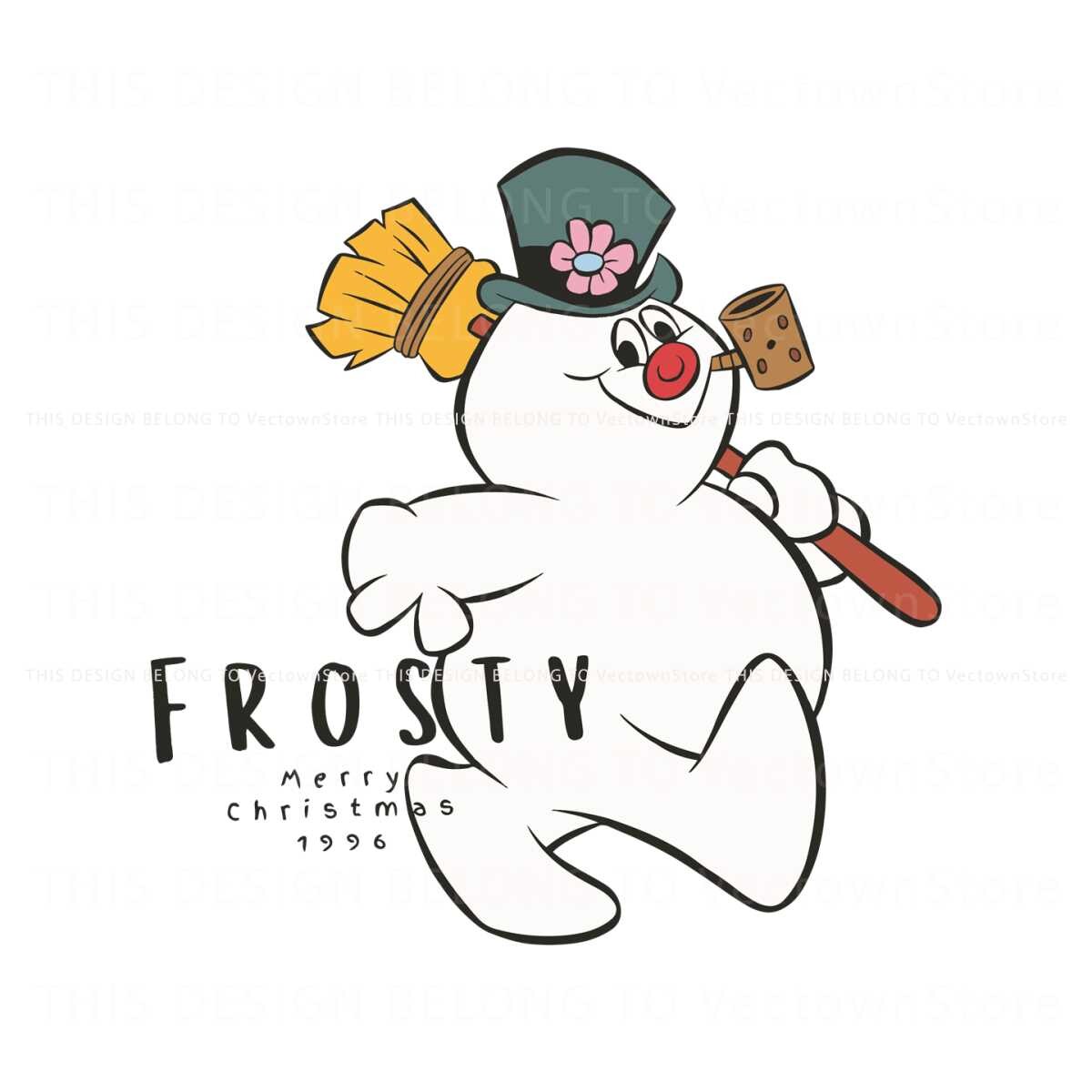 ArtStation - Frosty The Snowman Merry Christmas SVG Cutting Digital File