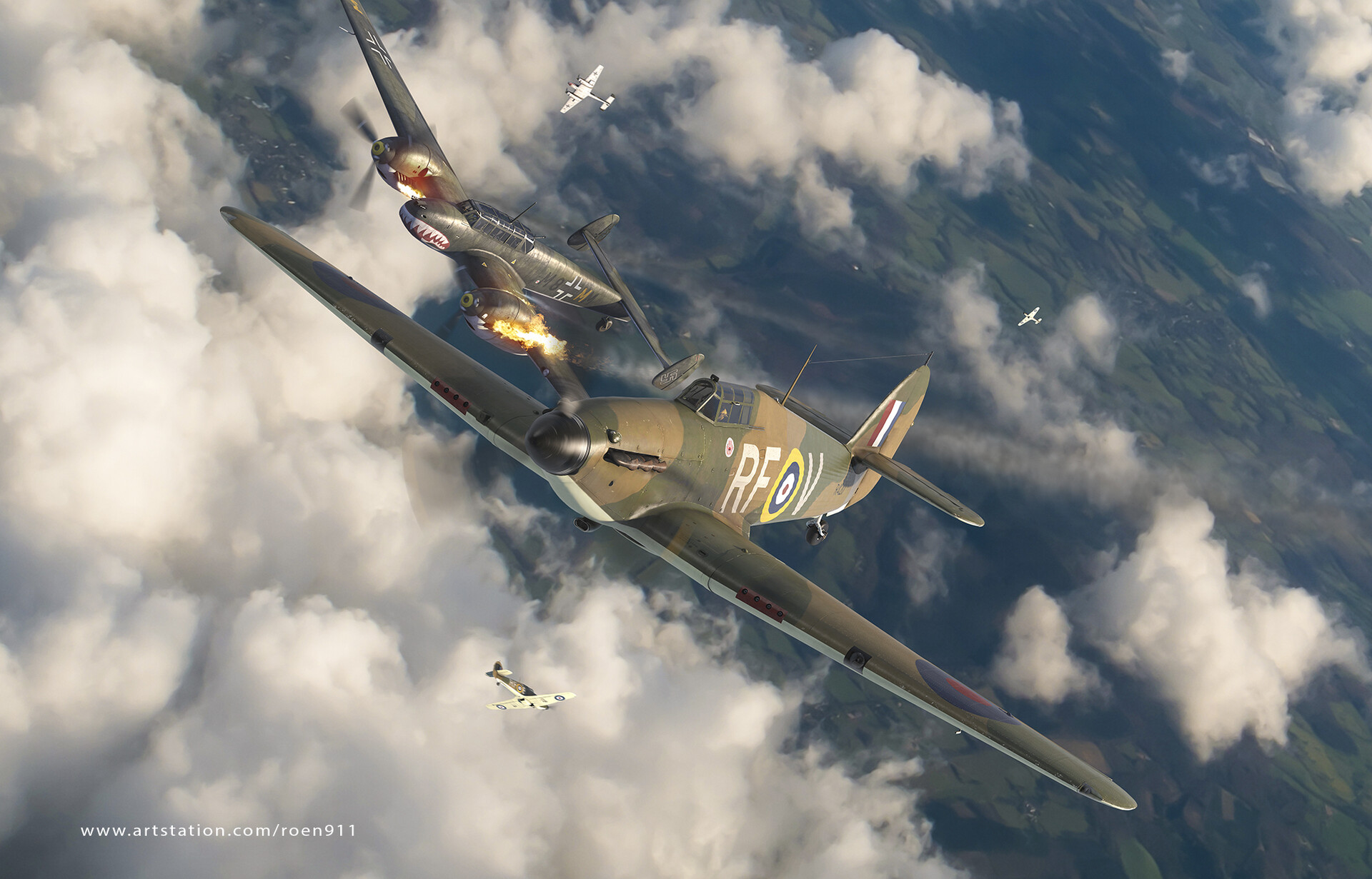 ArtStation - 303 Squadron Scene 3