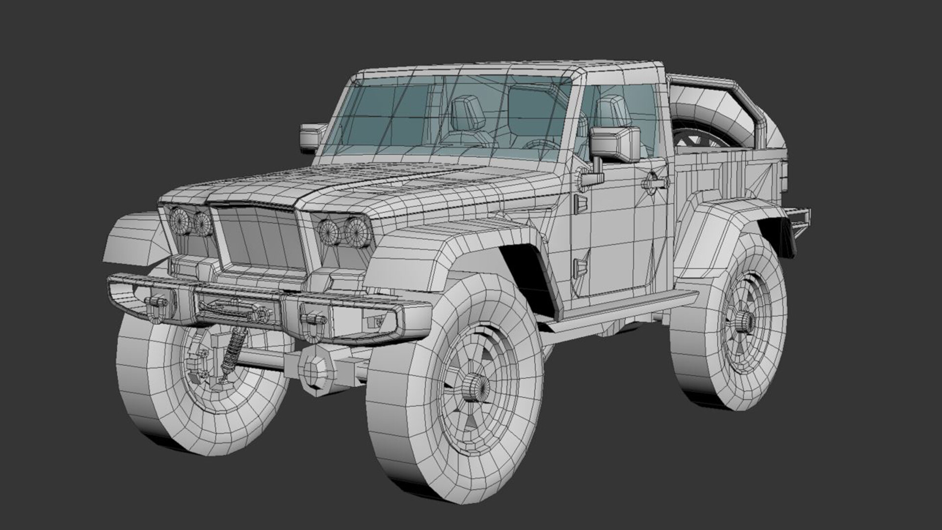 ArtStation - Off - road vehicle (Work in progress)