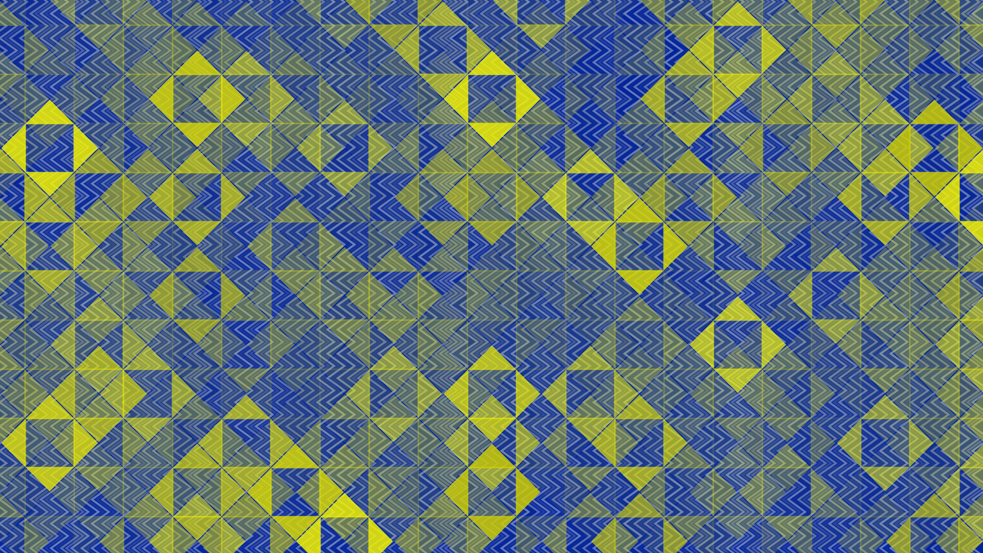 Matthew Rice - Blue and Yellow Zigzags