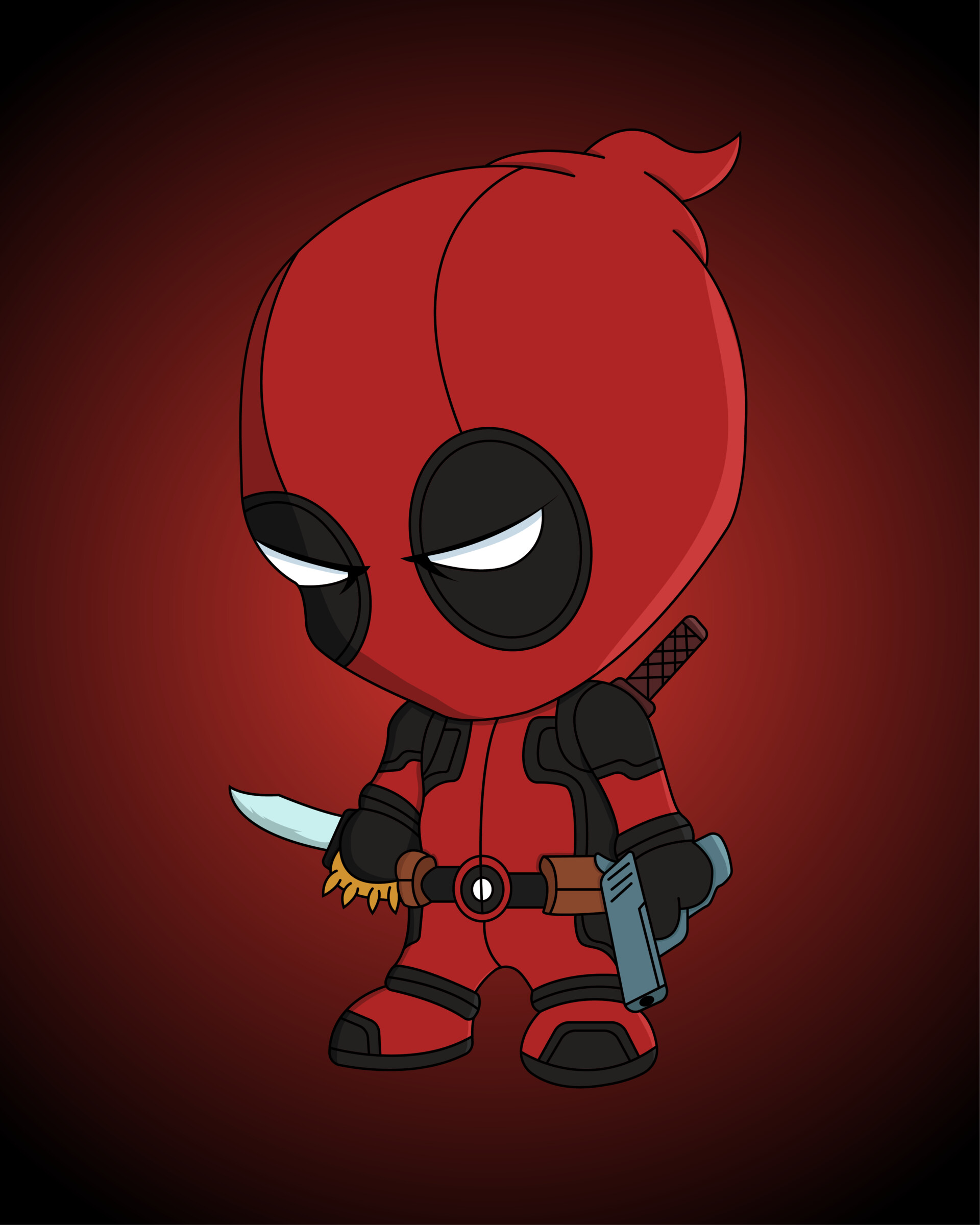 ArtStation - Chibbi Deadpool