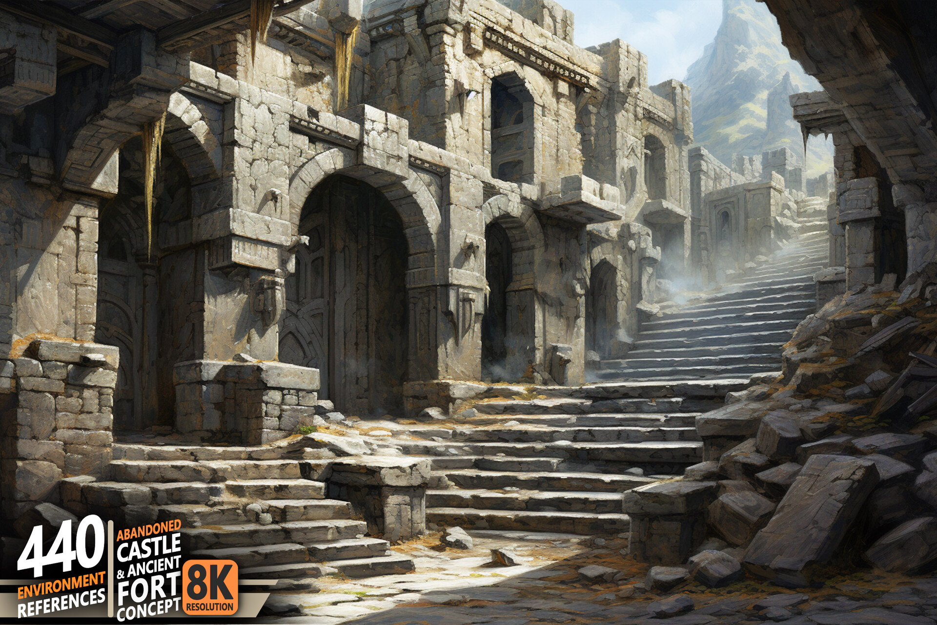 ArtStation - 440 Abandoned Castle & Ancient Fort Concept - Environment References | 8K Resolution