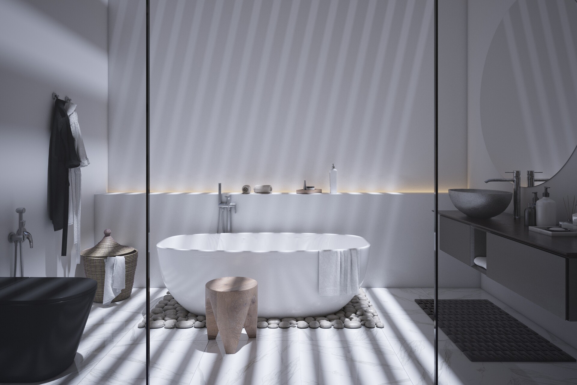 ArtStation - Skyview Bath