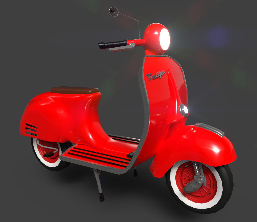 ArtStation - Red Vespa