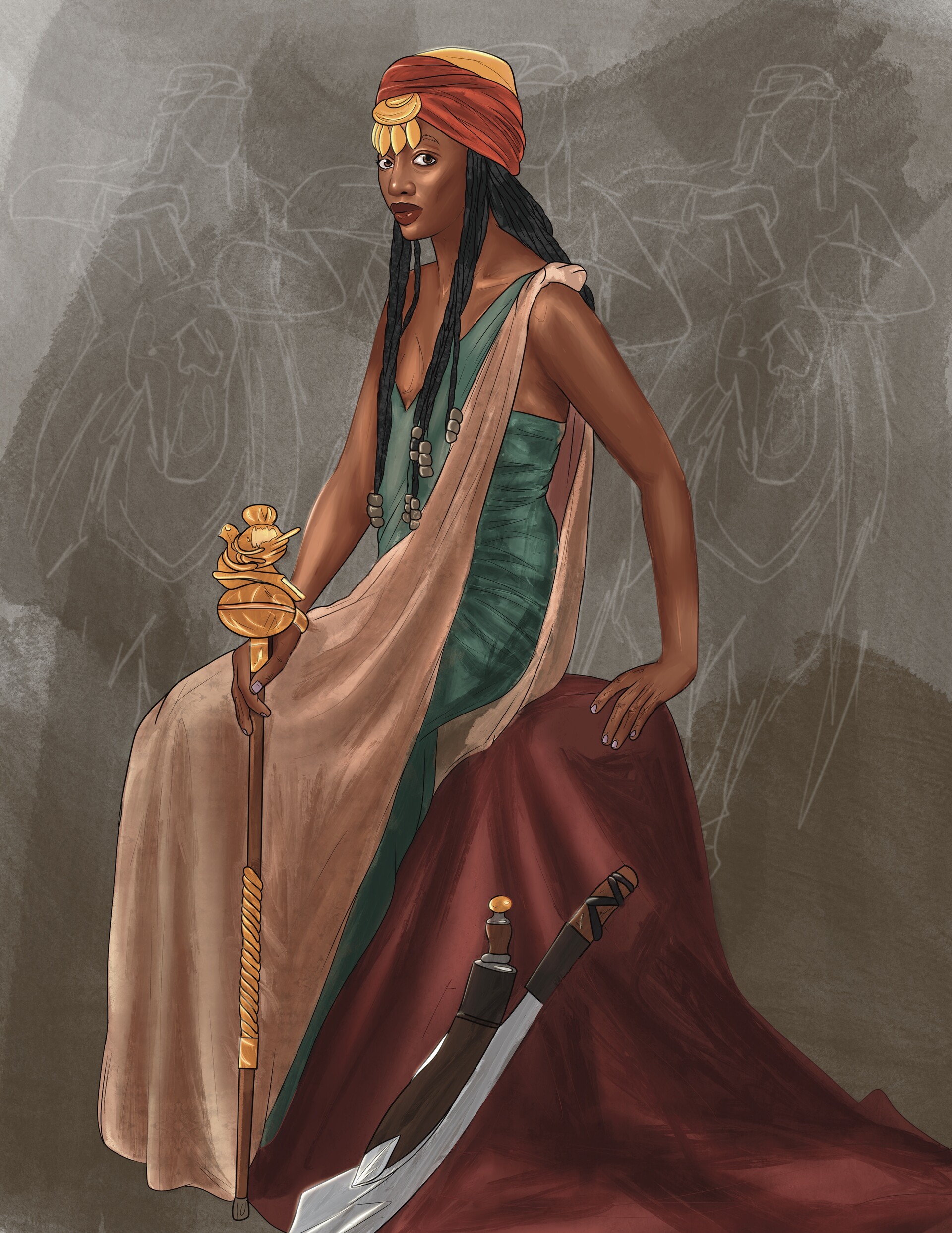 ArtStation - Amina Queen of Zazzau