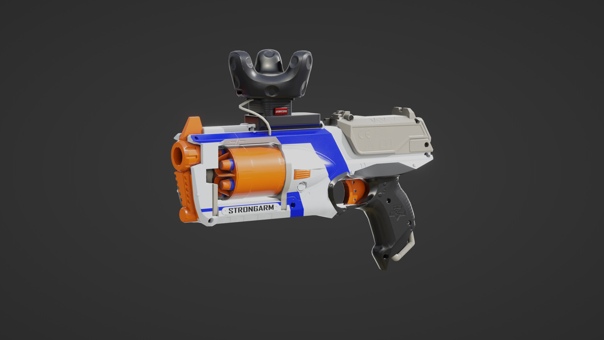 ArtStation - Nerf Strongarm with vive tracker