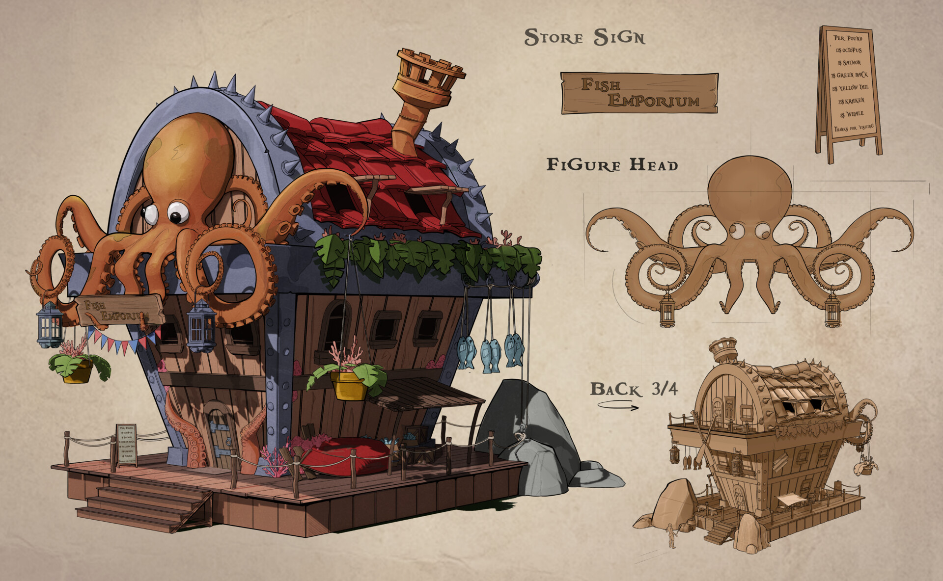 ArtStation - The Fish Emporium