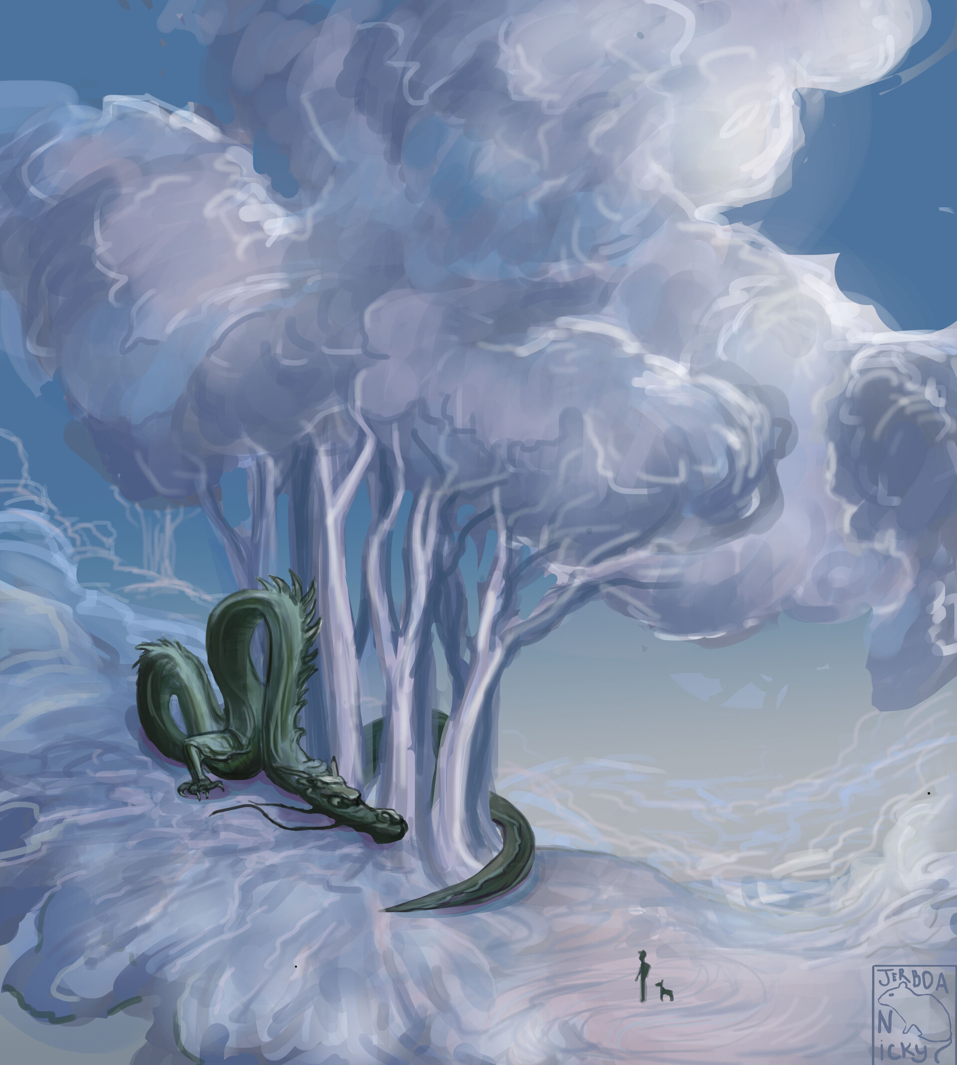 ArtStation - Cloud dragon