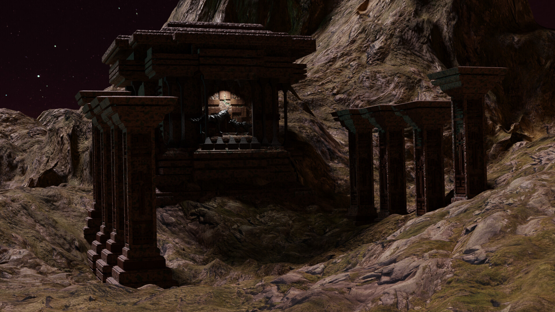 ArtStation - Ancient Wolf Temple