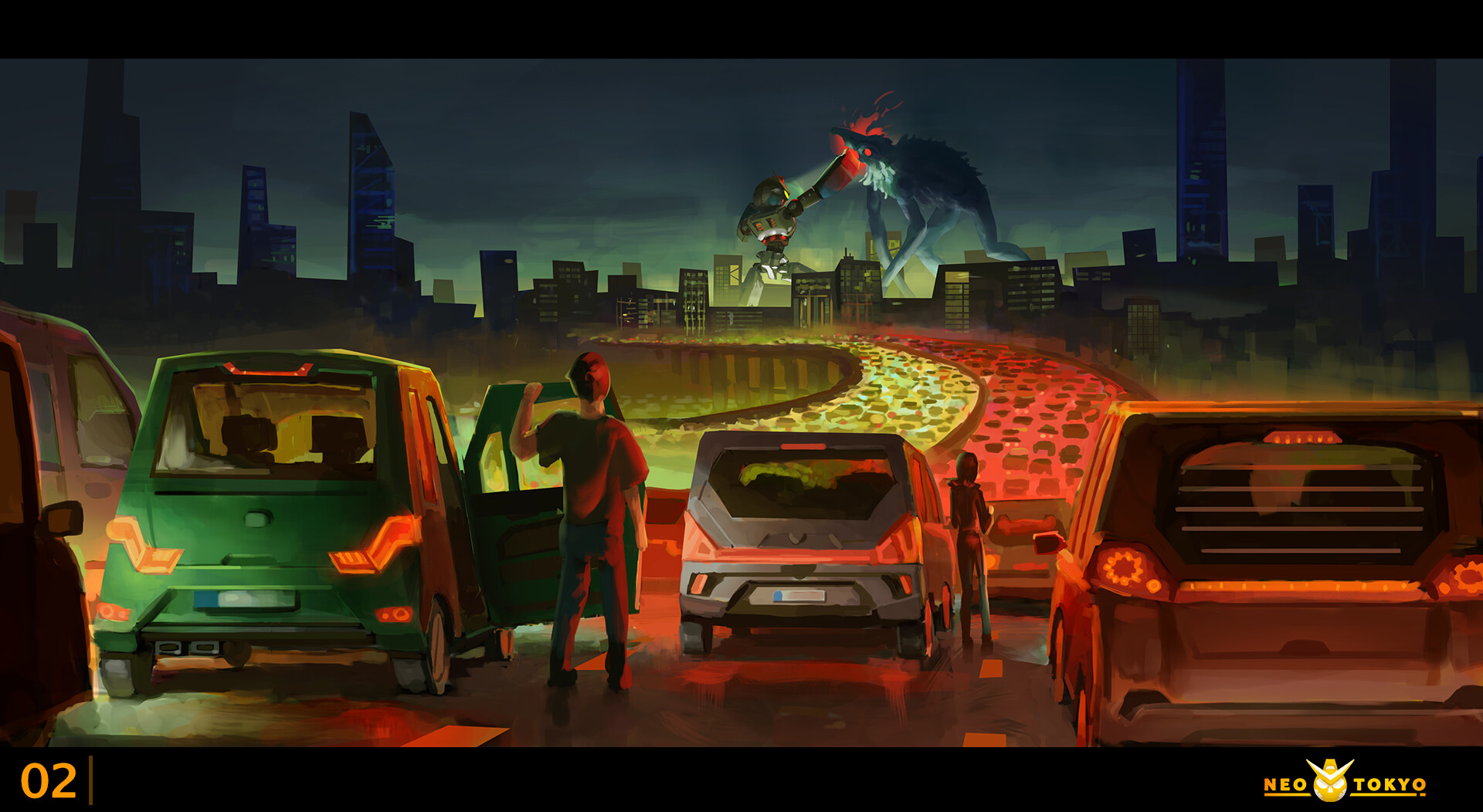 Ayrton Perona - Artstation challenge 2023: Neo Tokyo - Keyframe