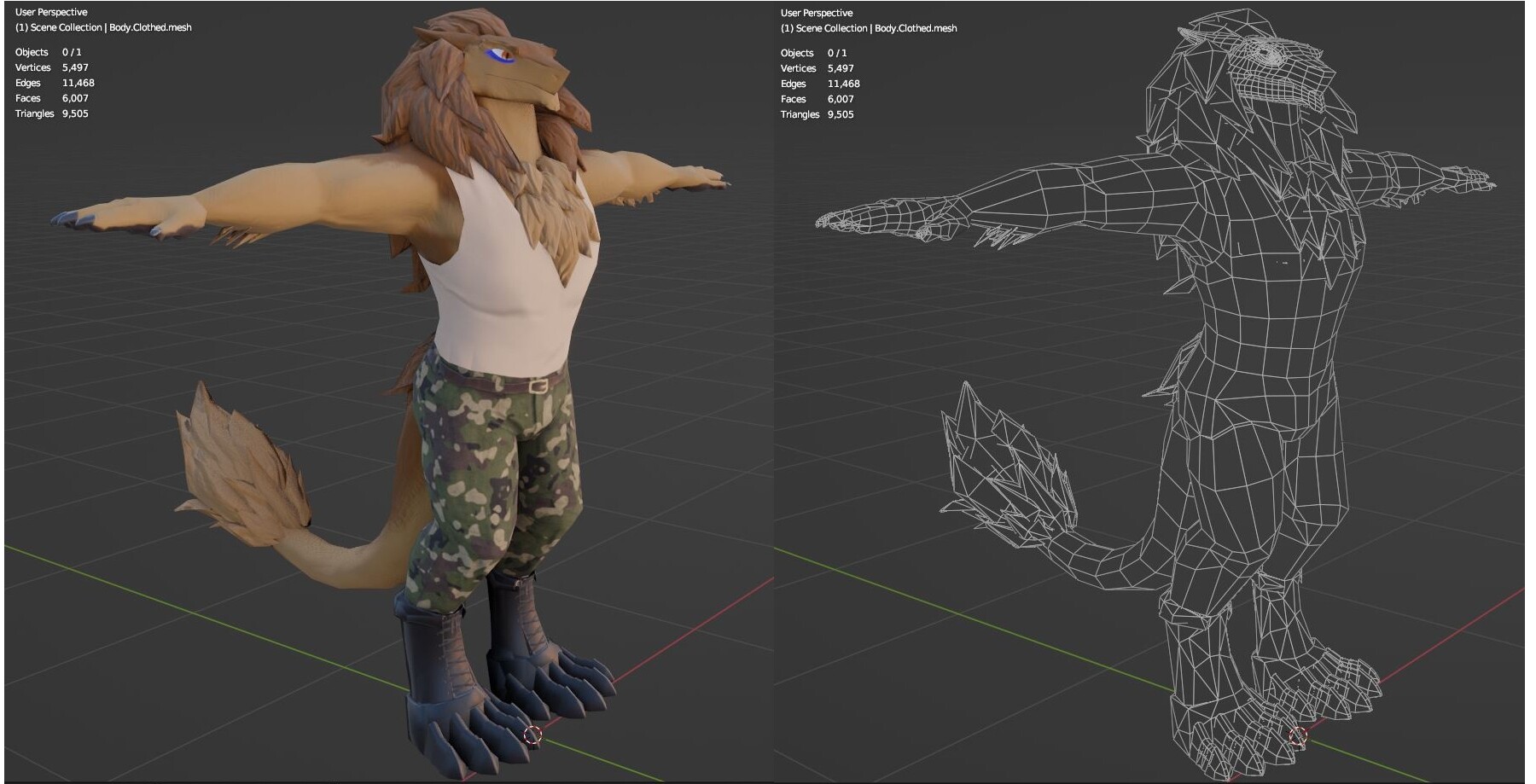 Camila Brugnoli - Jordan the Sergal - VRChat Avatar