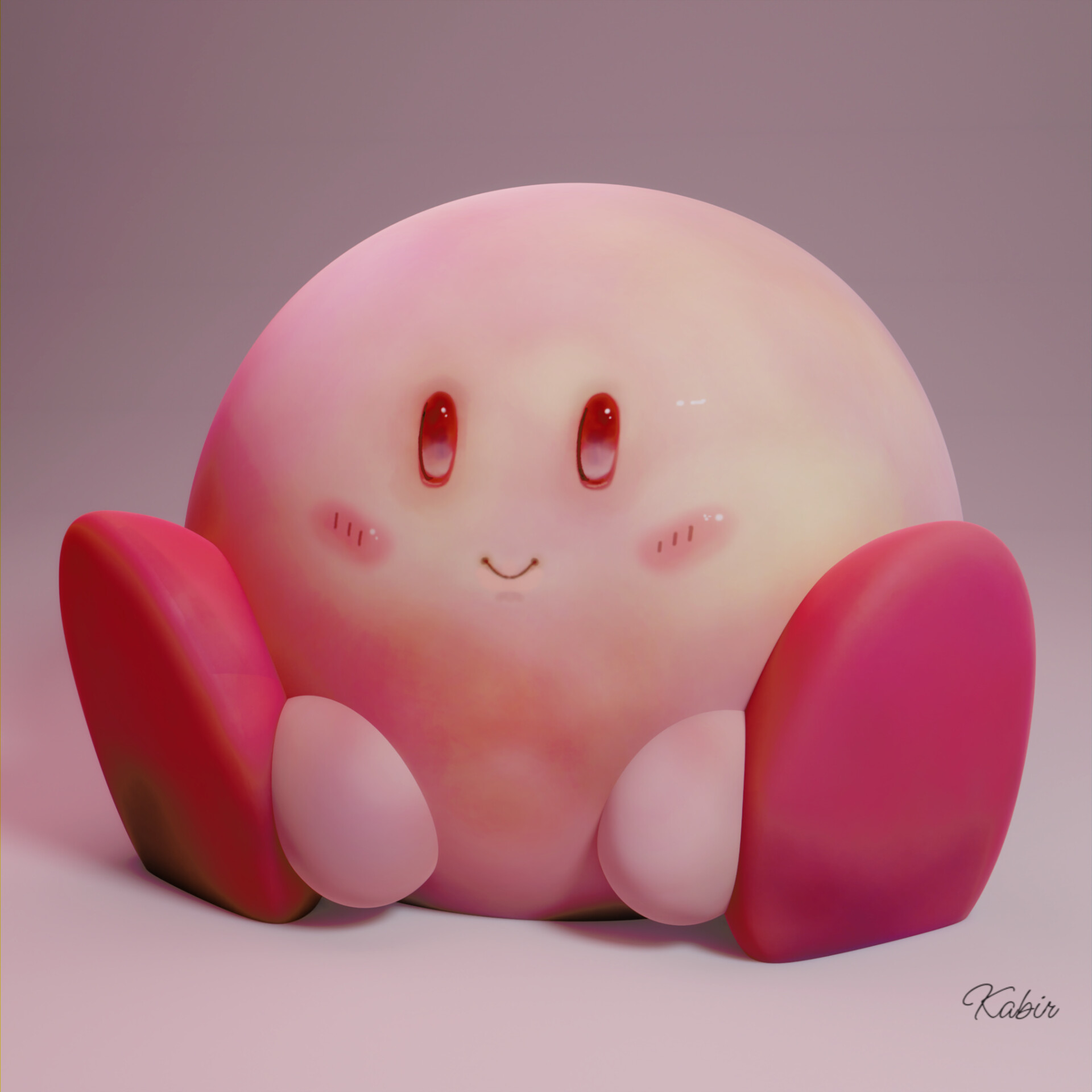 ArtStation - Kirby - Blender Sculpt | Nintendo Series