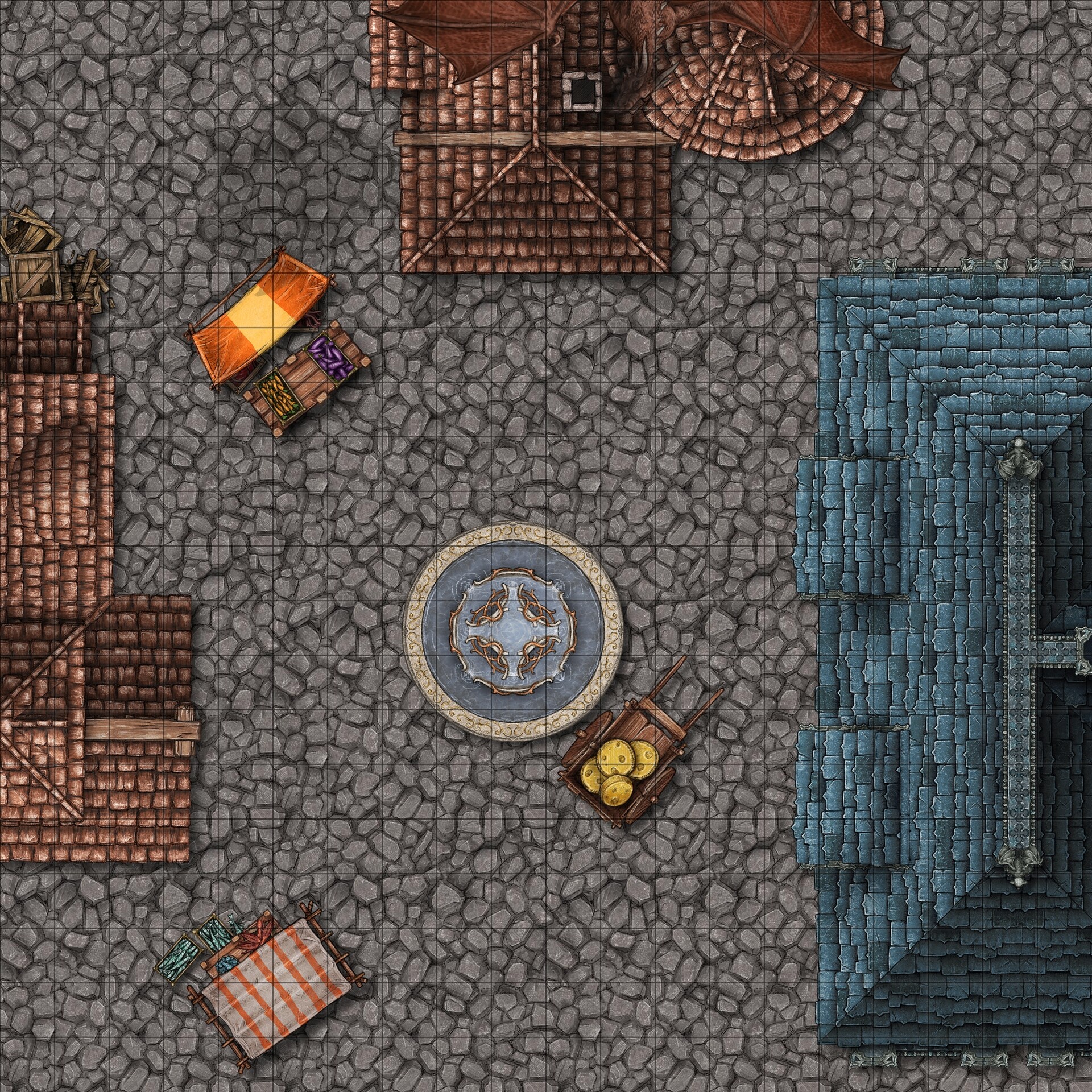 Coffee Dragon - Cat Attack - Living battlemap