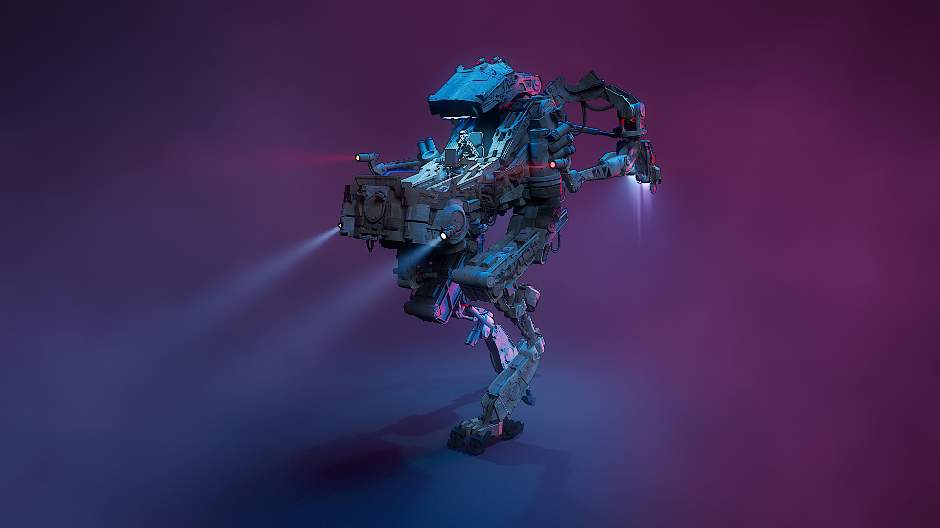 ArtStation - Sci-fi robot