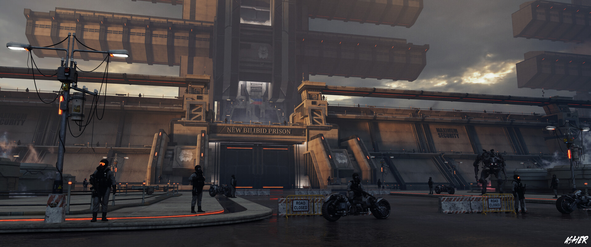 ArtStation - NEW BILIBID MAXIMUM SECURITY PRISON