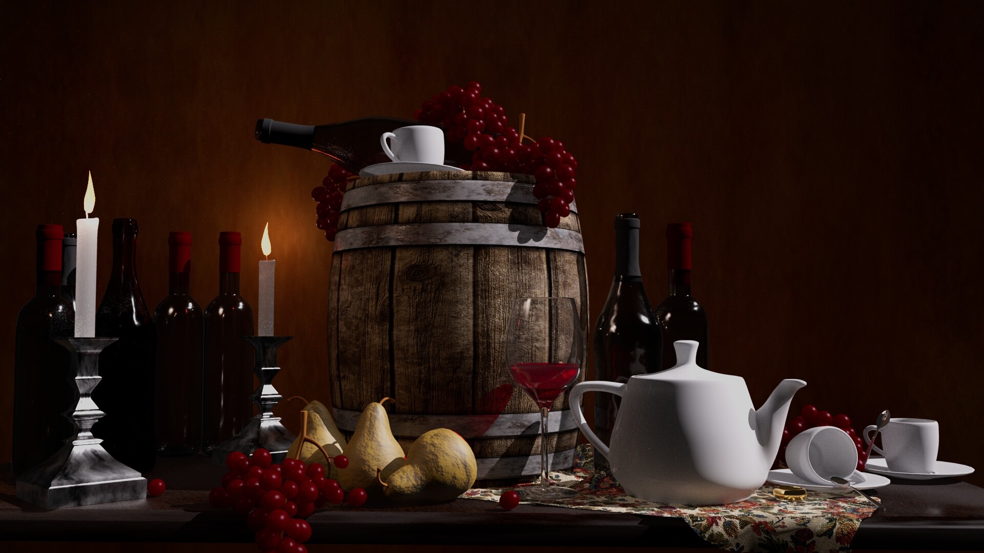 ArtStation - sirve el vino(pour the wine)