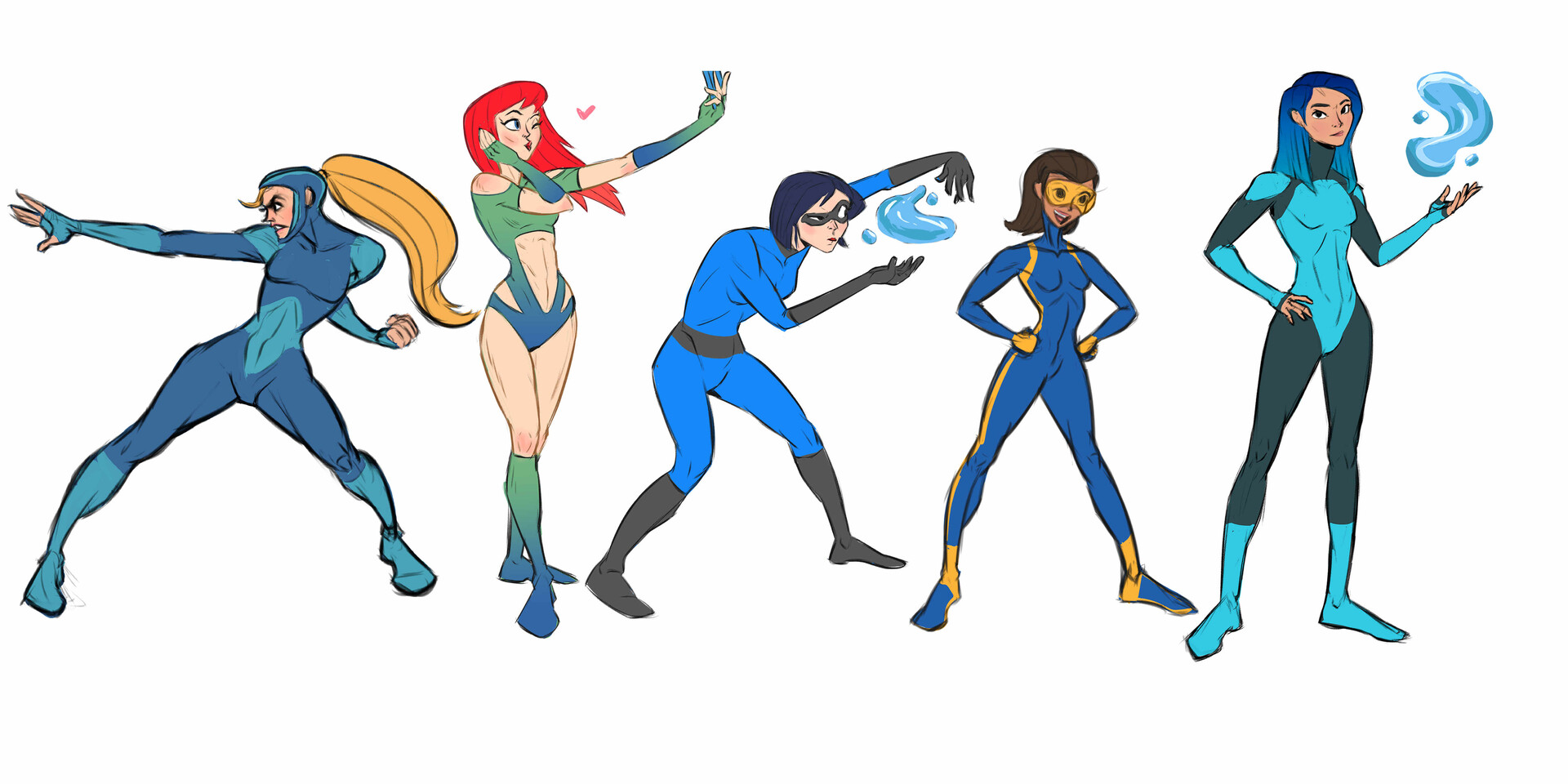 how to draw water girl