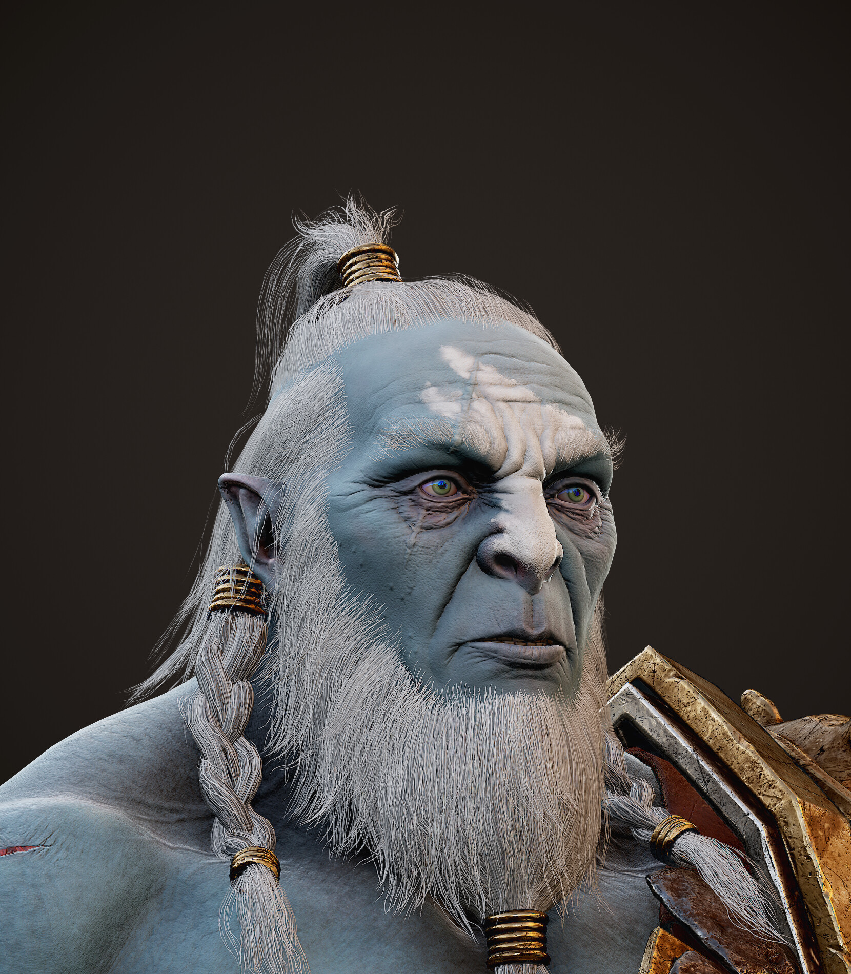 ArtStation - Orc from the wild boar clan.