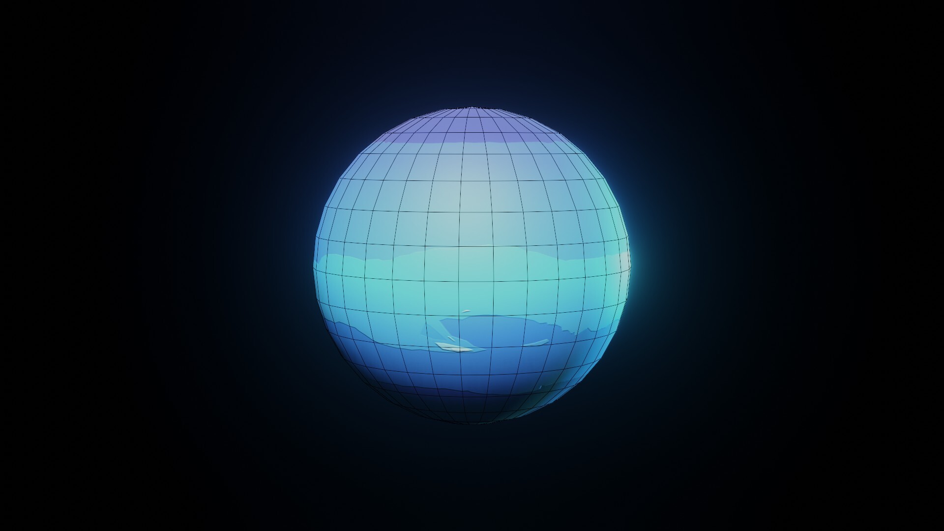 3D Disco - Stylized Planet Neptune 3D Model 2k/4k/8k Textures