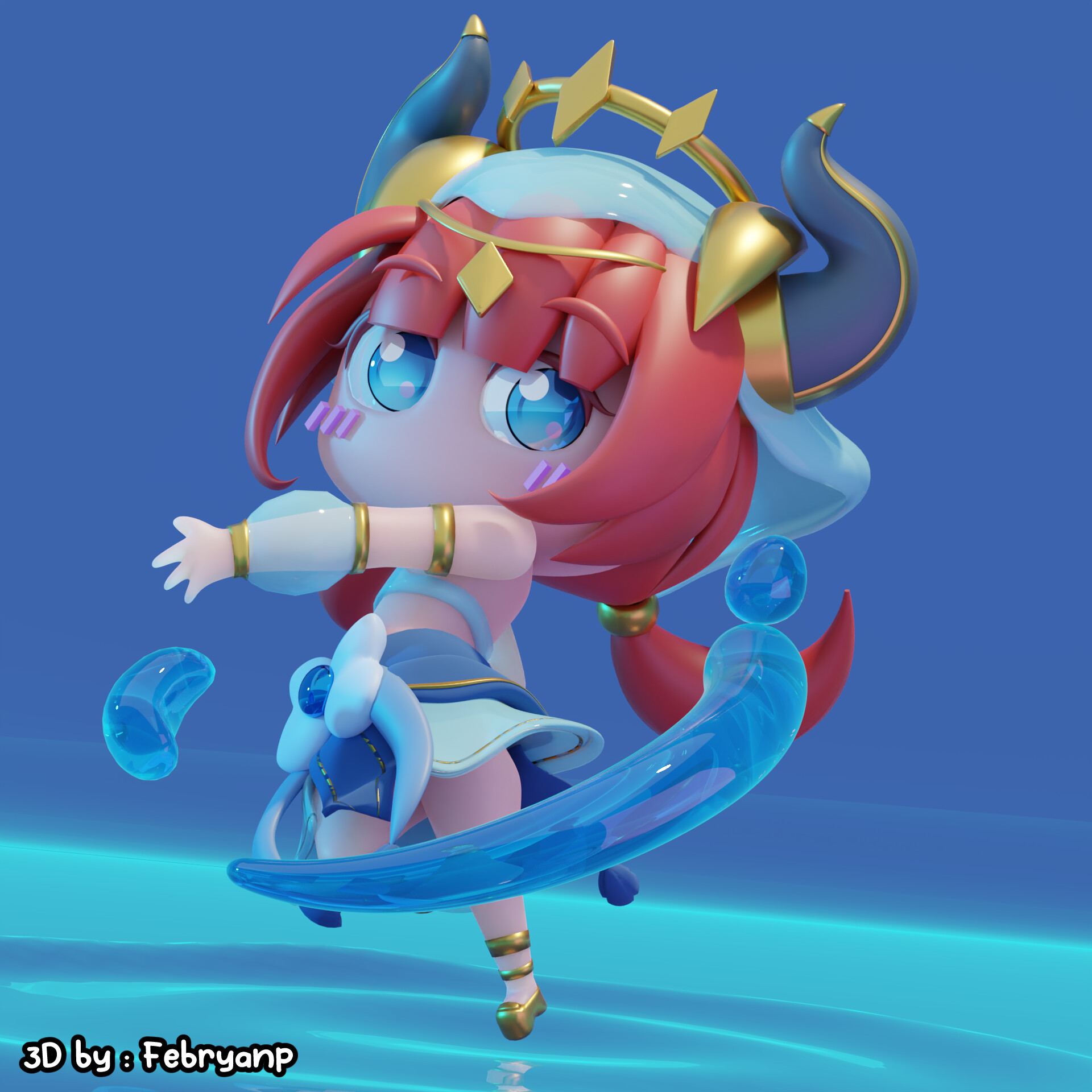 ArtStation - Chibi - Nilou Dance