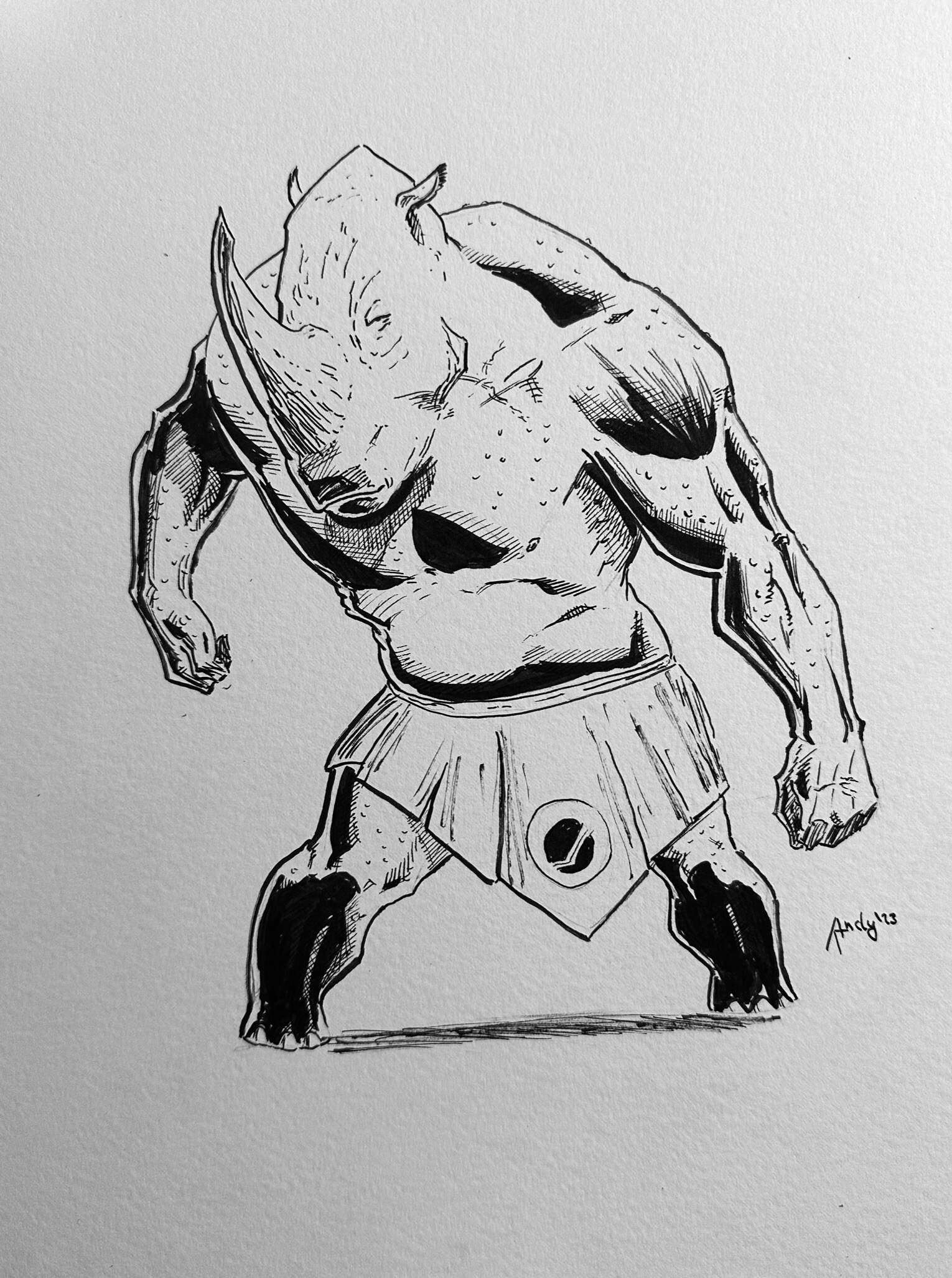 ArtStation - Rhino Warrior Concept Art