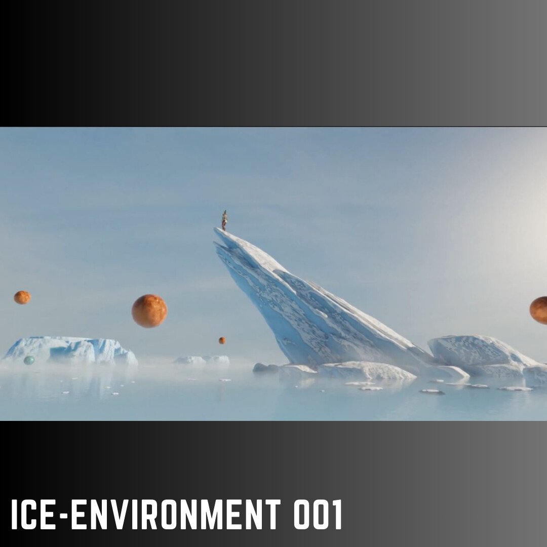 ArtStation - Attack of the Spheres - Blender Iceberg Environment
