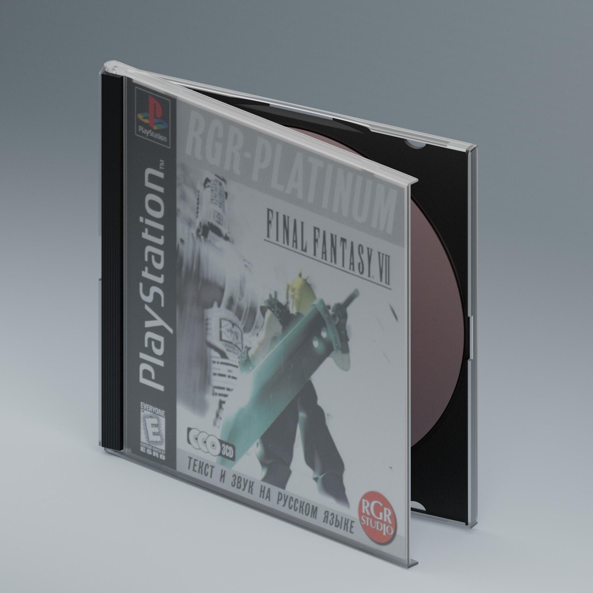 ArtStation - FINAL FANTASY VII CD Case Mockup (Russian translation)