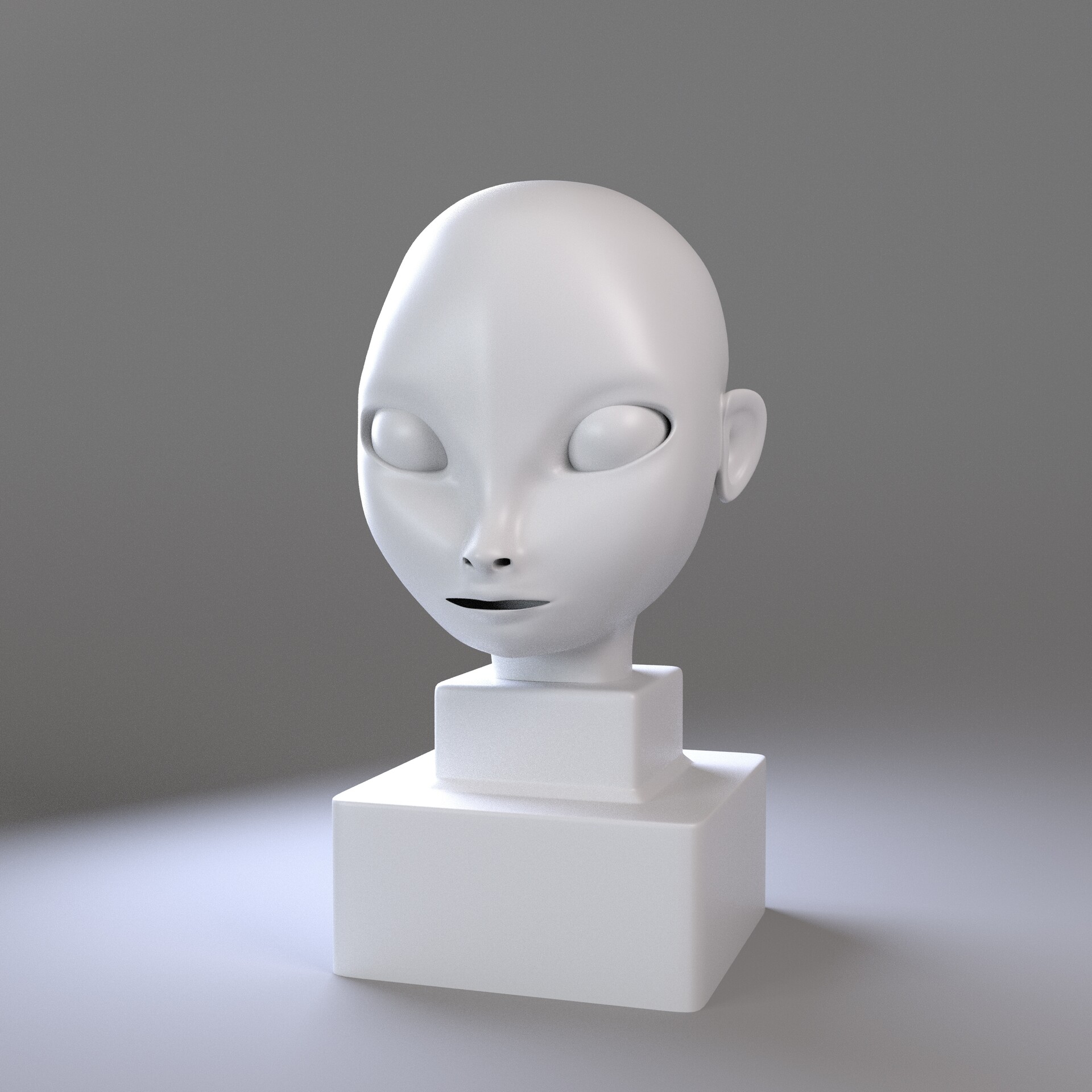 ArtStation - 3D topology head model