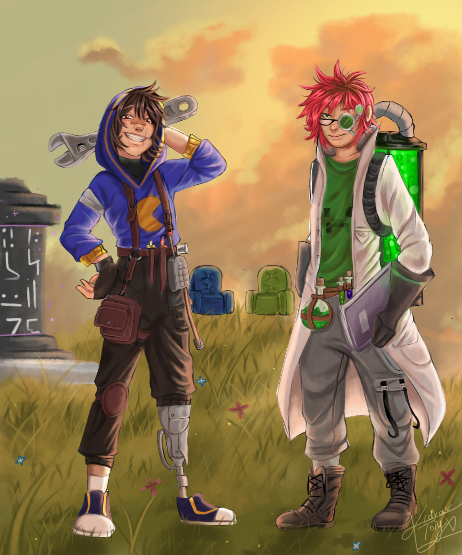 ArtStation - drawing Qsmp characters in my style