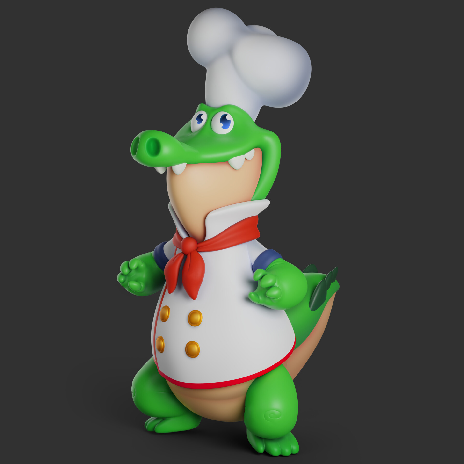 ArtStation - Playrix Chef Crocodile