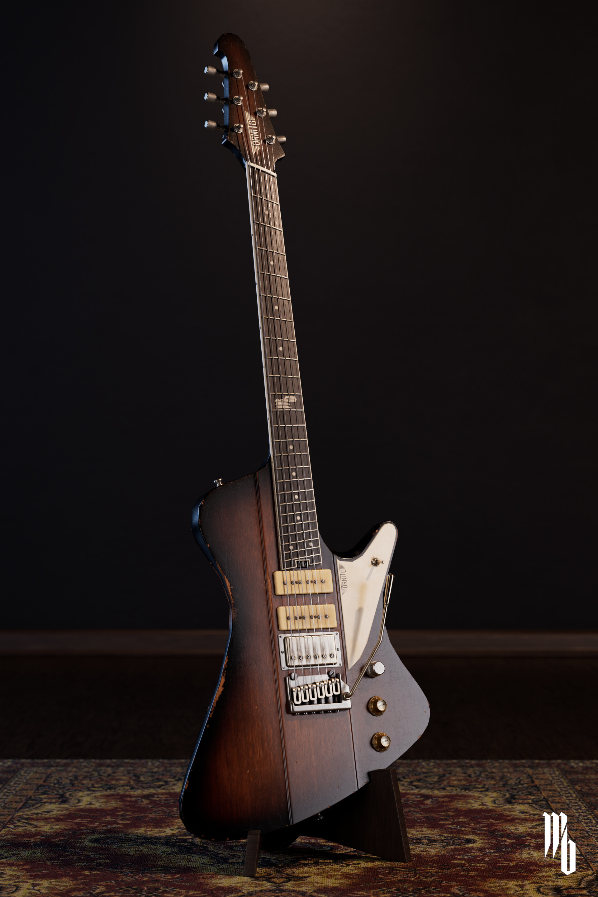 ArtStation - Electric guitar concept and model