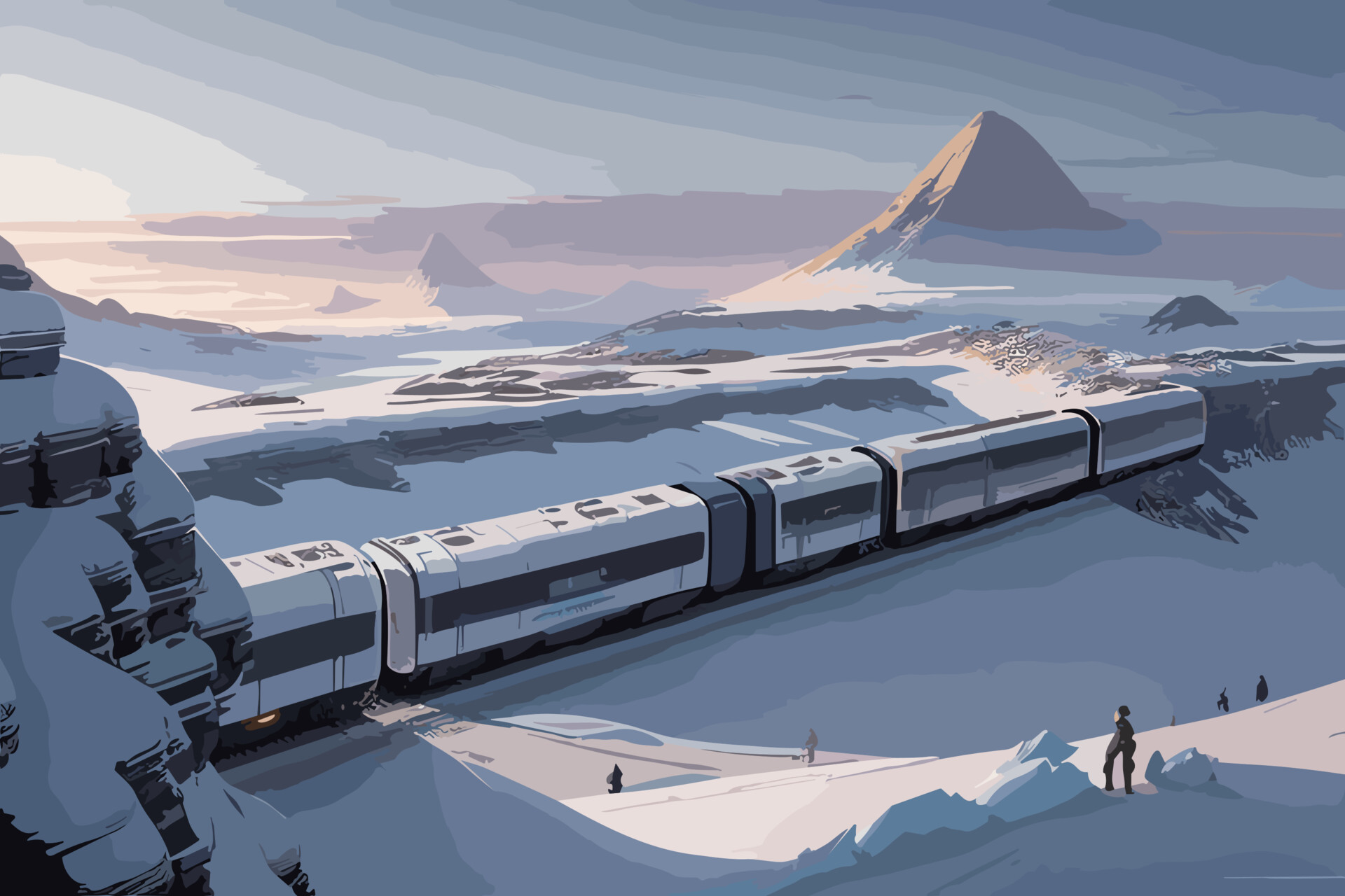 ArtStation - Snow Train