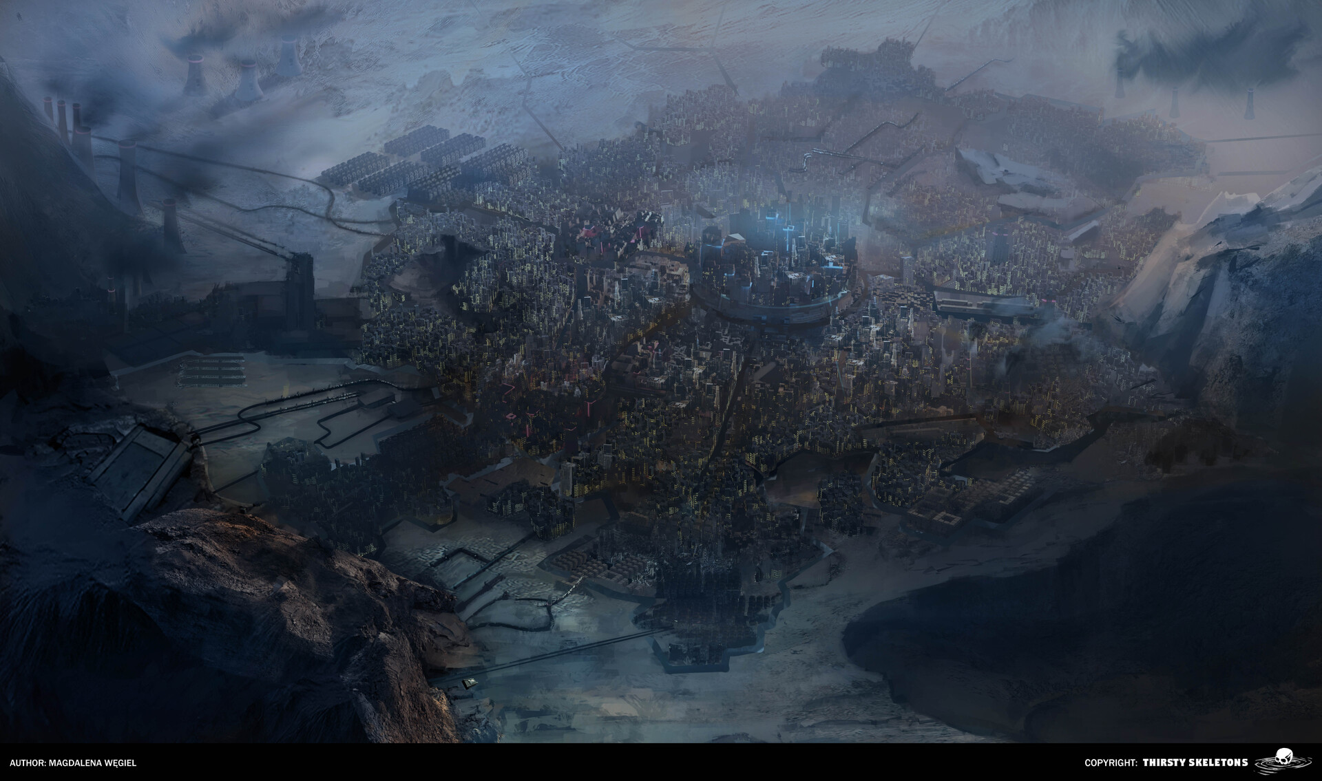 Magdalena Węgiel - Thirsty Skeletons: Environment Concept Art #1